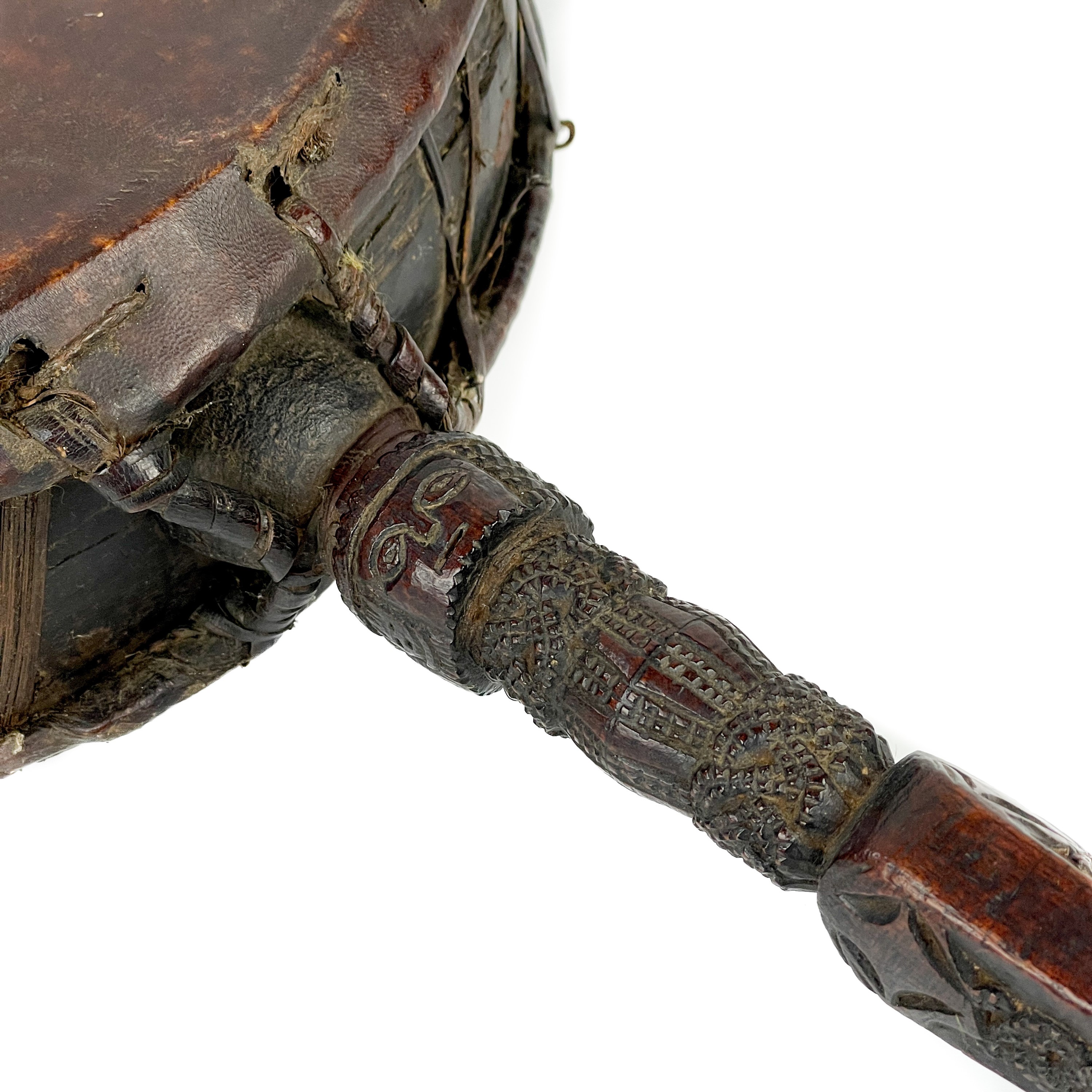 Lot 117 - A Nepalese Dhyangro shamans drum, 19th