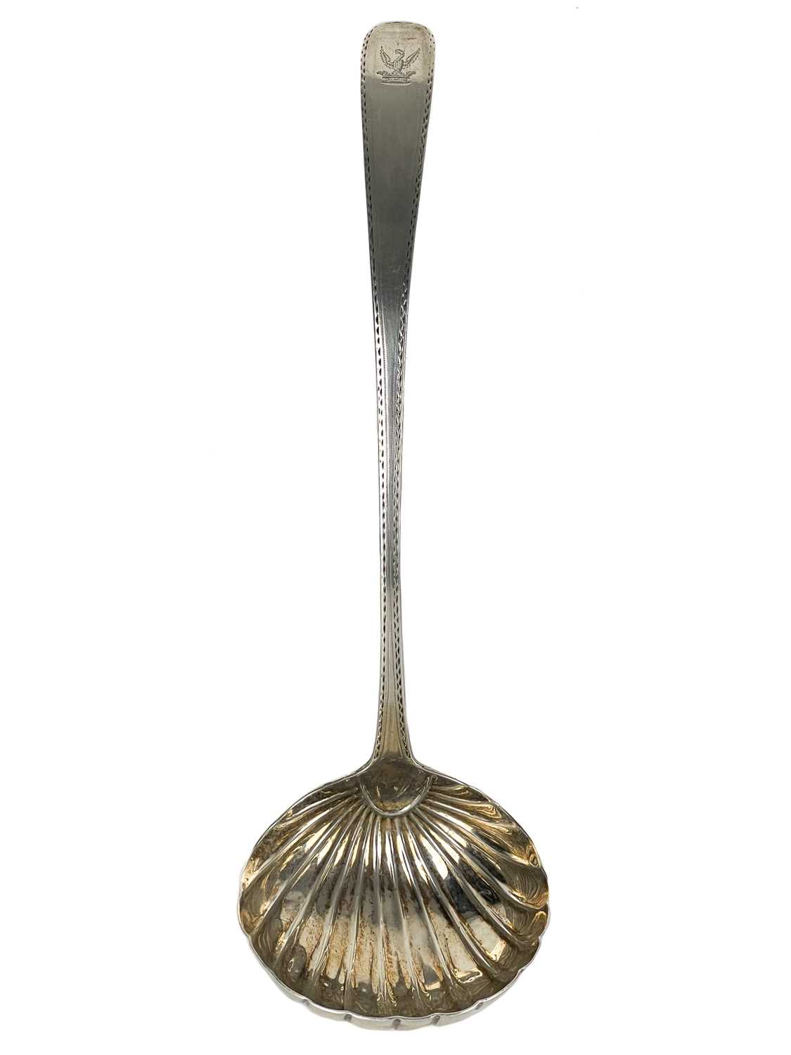 Lot 22 - A silver ladle by William Ward.