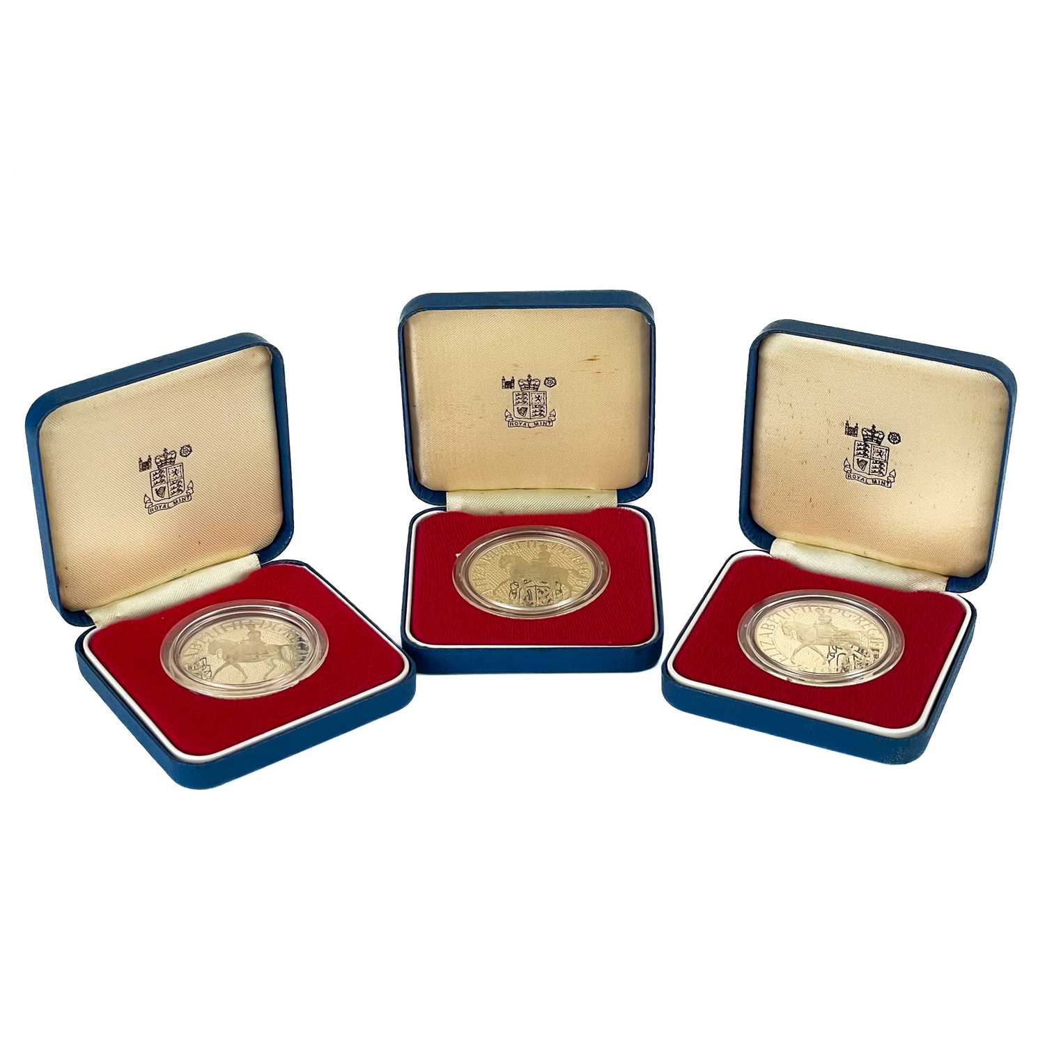Lot 60 - Three boxed royal mint commemorative silver