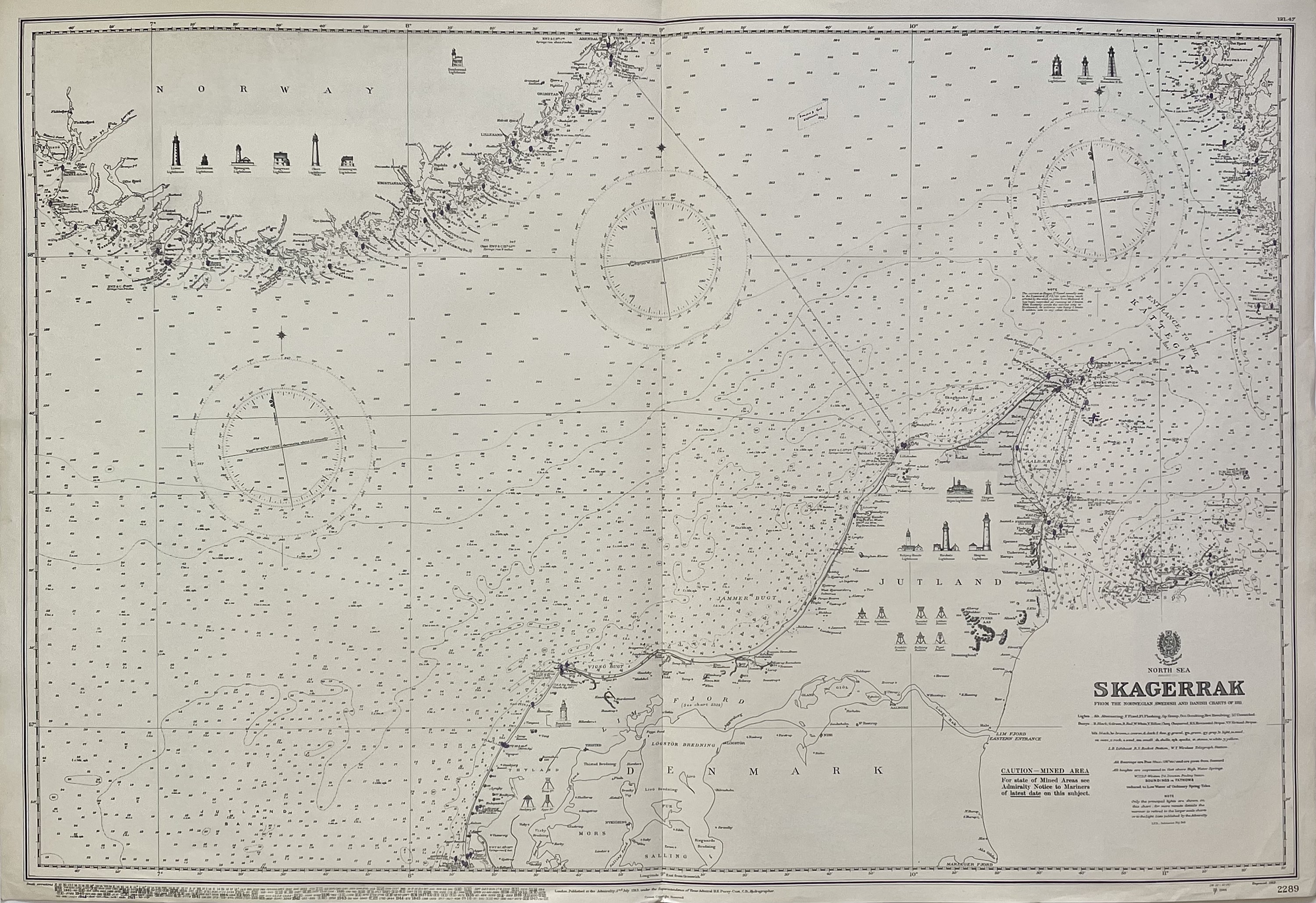 Lot 243 - Norway Sea Charts.