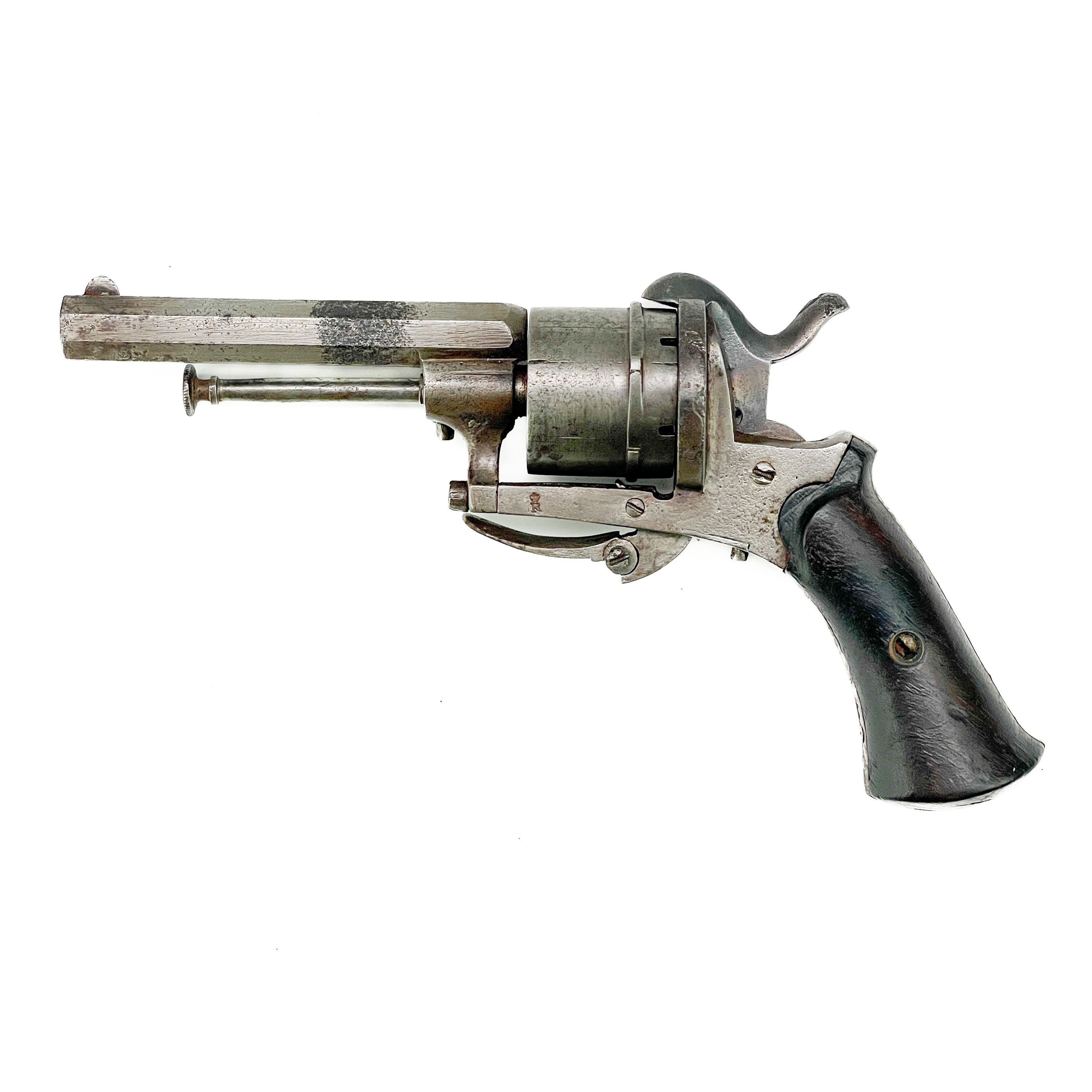 Lot 287 - A French or Belgian pin fire six shot