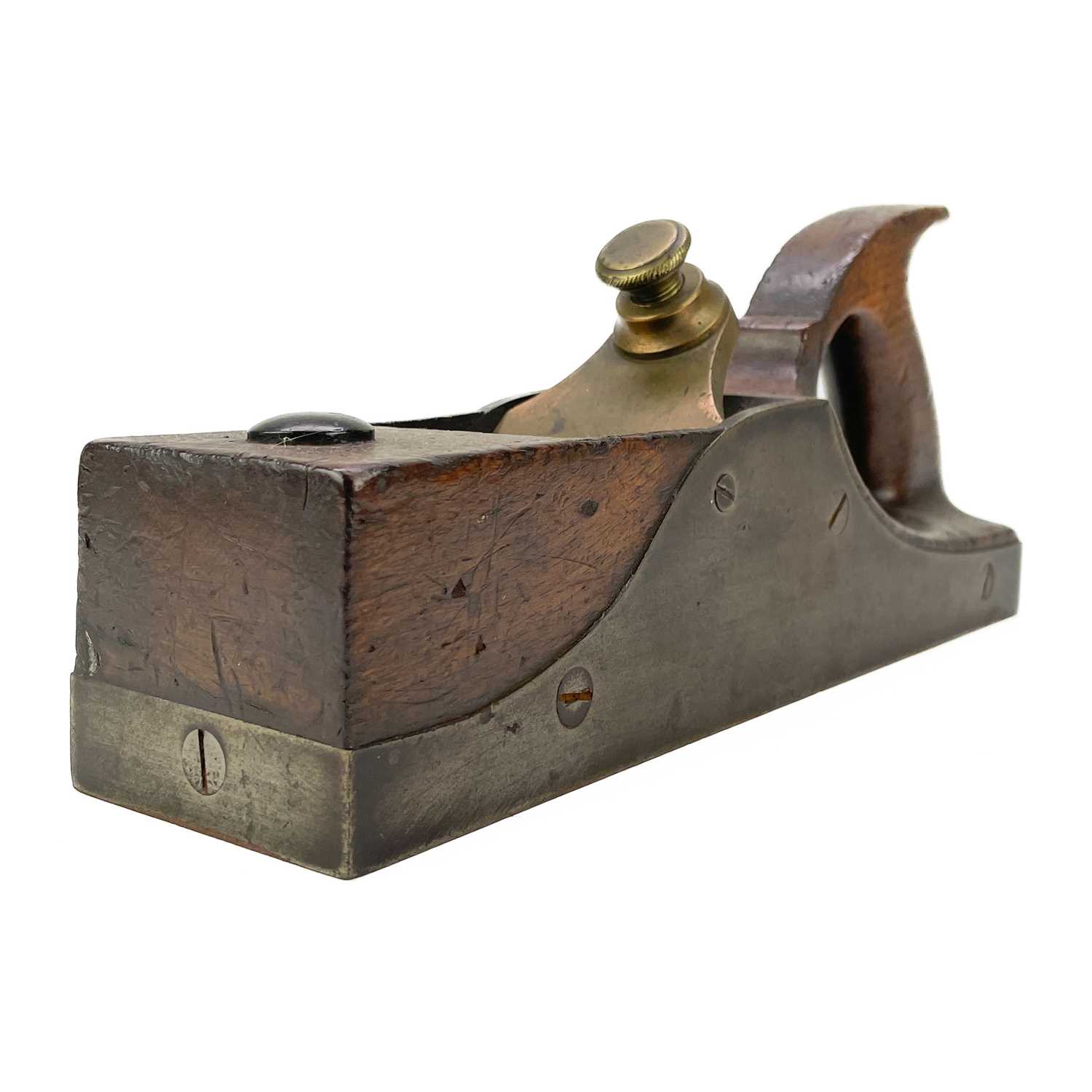 Lot 67 - A steel framed woodworking plane.