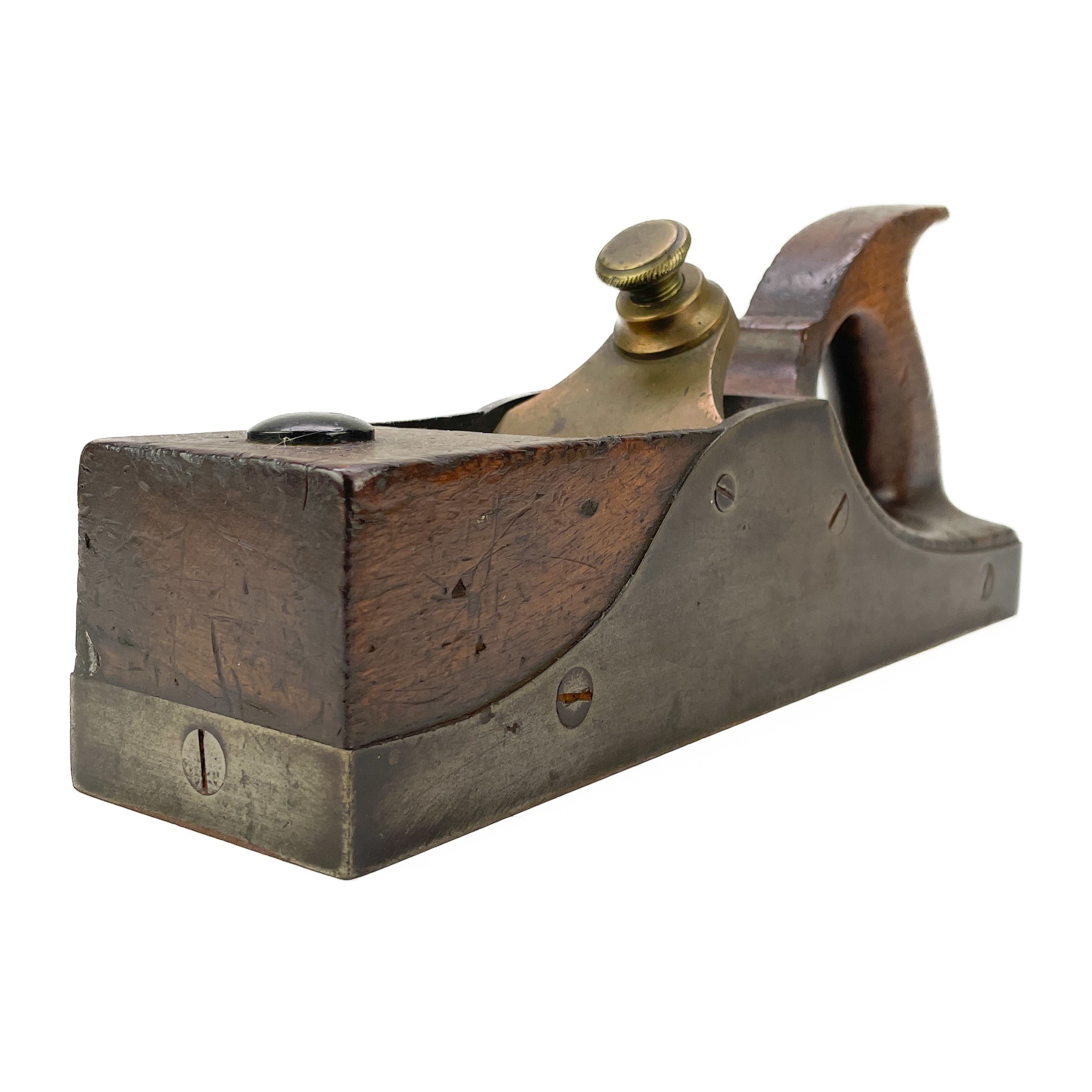 Lot 67 - A steel framed woodworking plane.