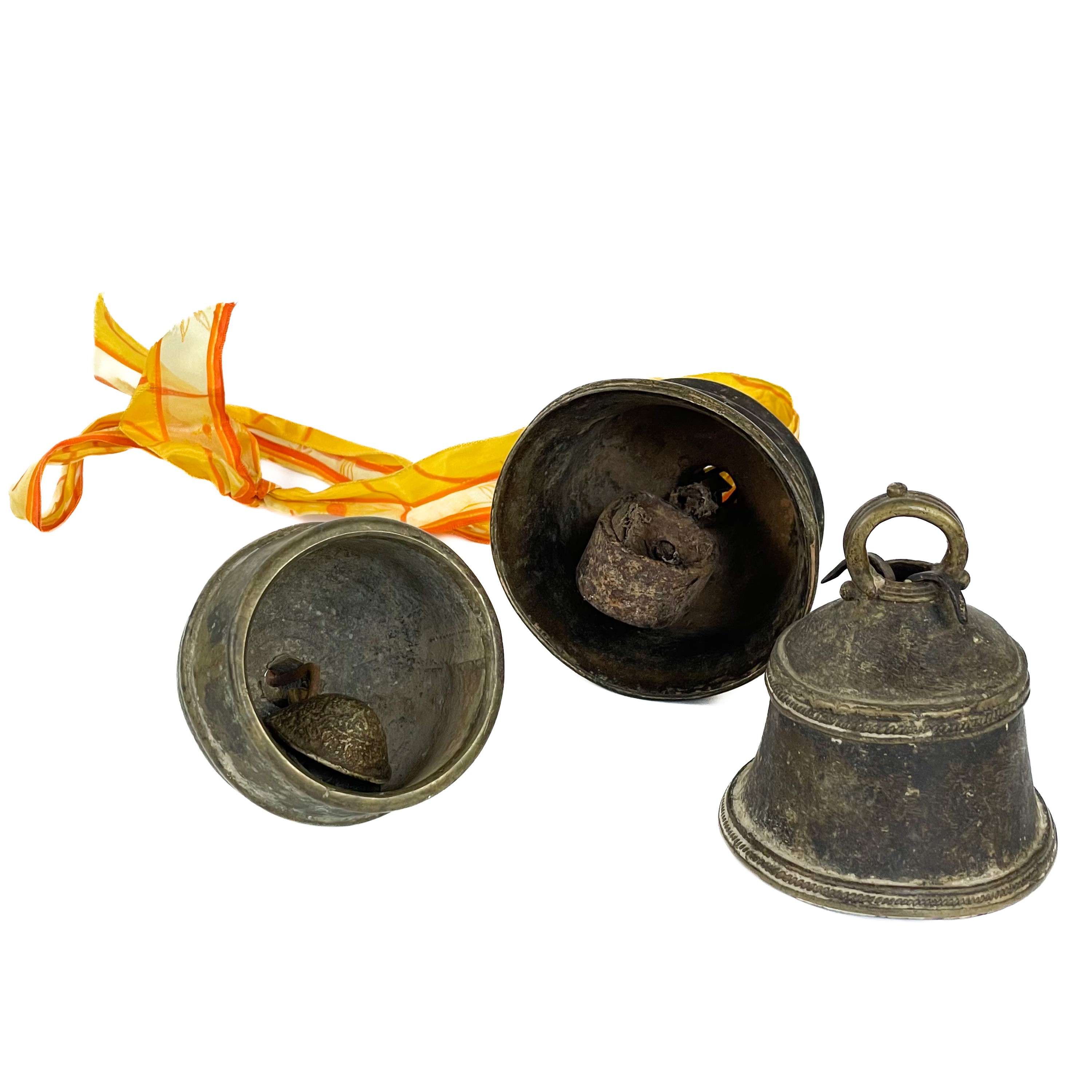 Lot 168 - Ten Middle Eastern brass and bronze bells.