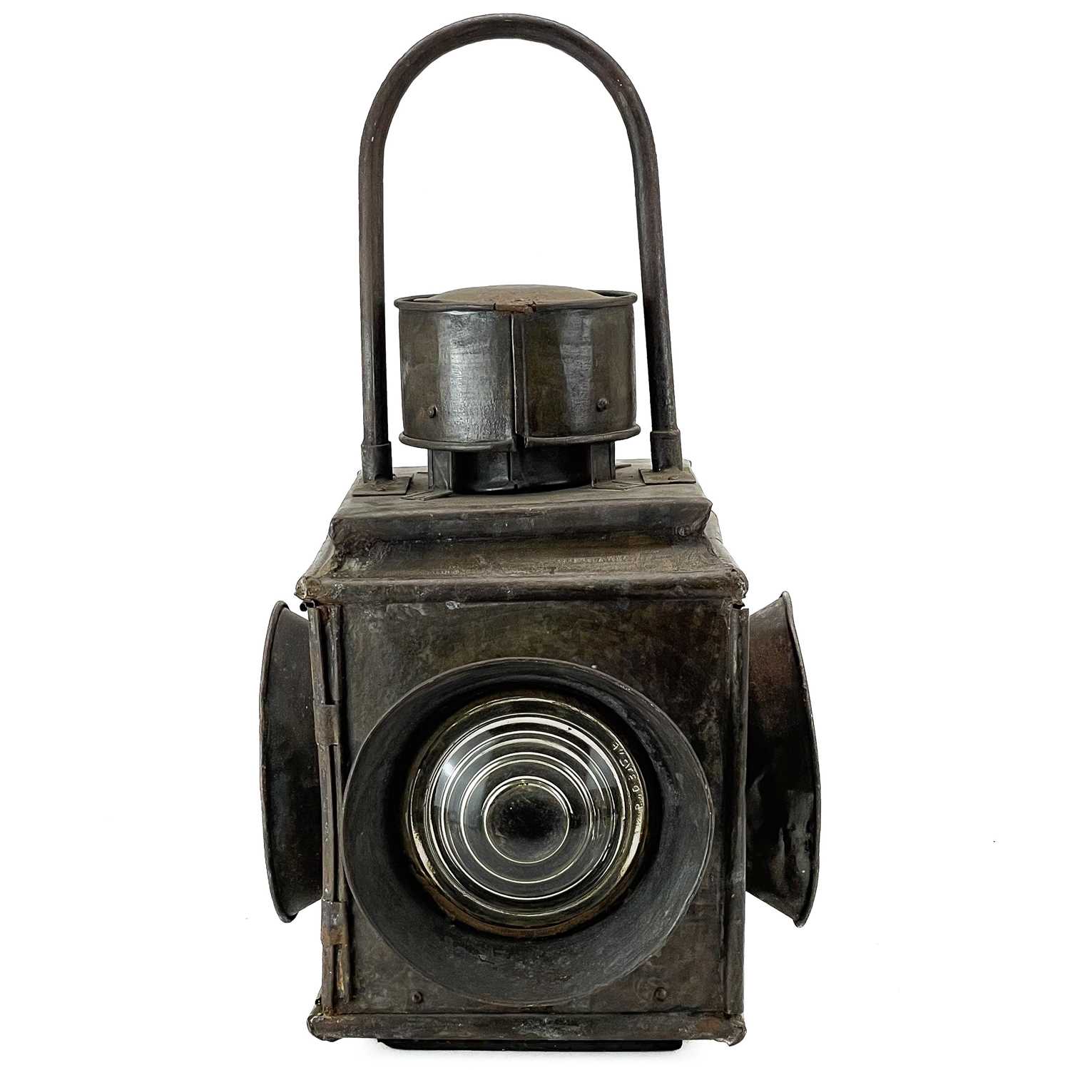 Lot 245 - A late 19th century tinned railway level