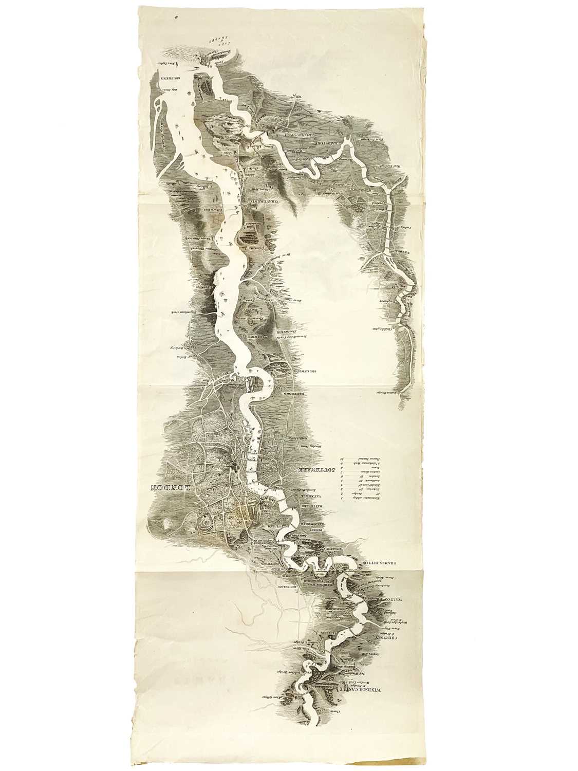 Lot 181 - 'Tombleson's Panoramic Map of the Thames and