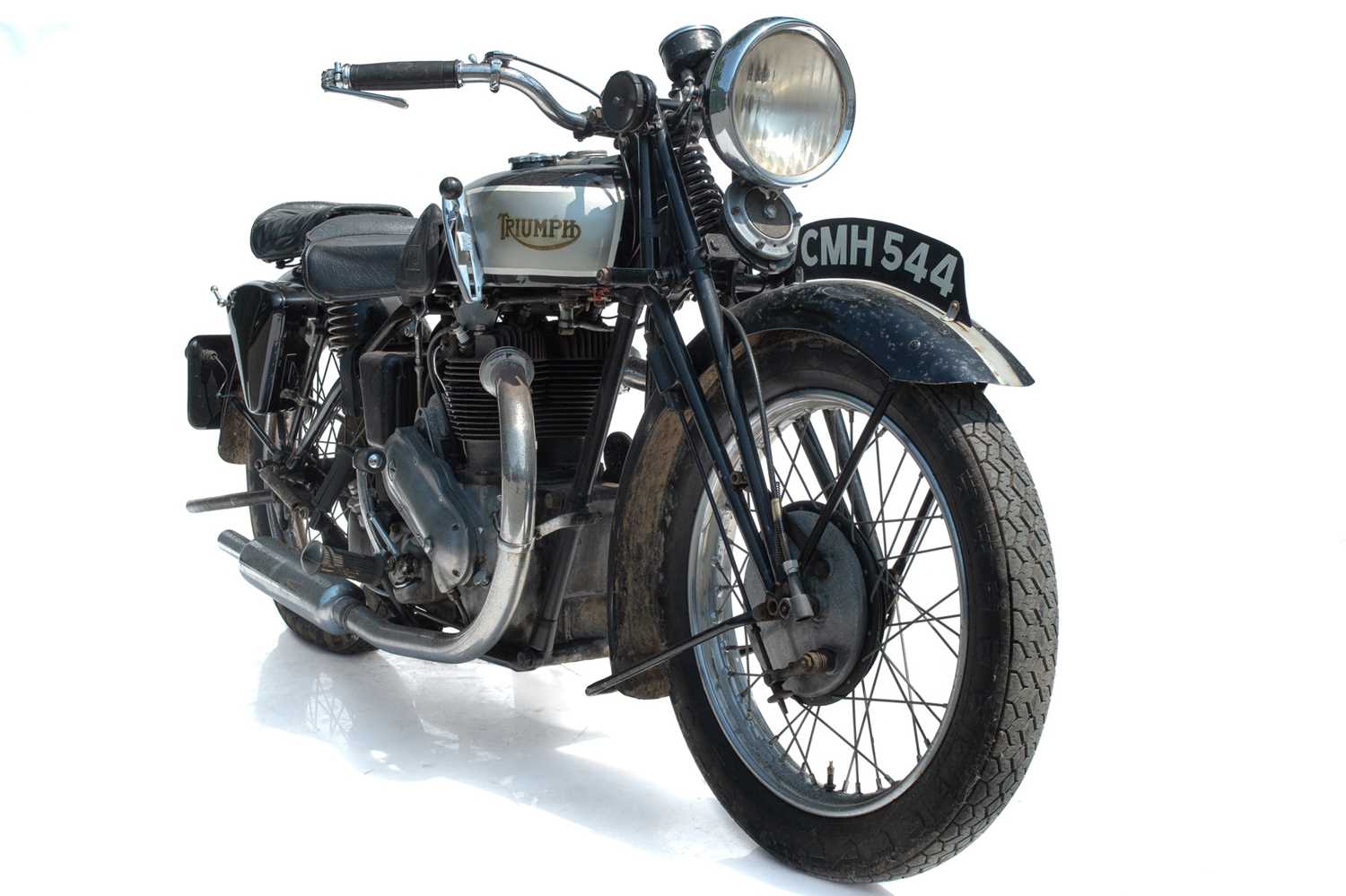 Lot 408 - A 1935 Triumph 6/1 650cc motorcycle.