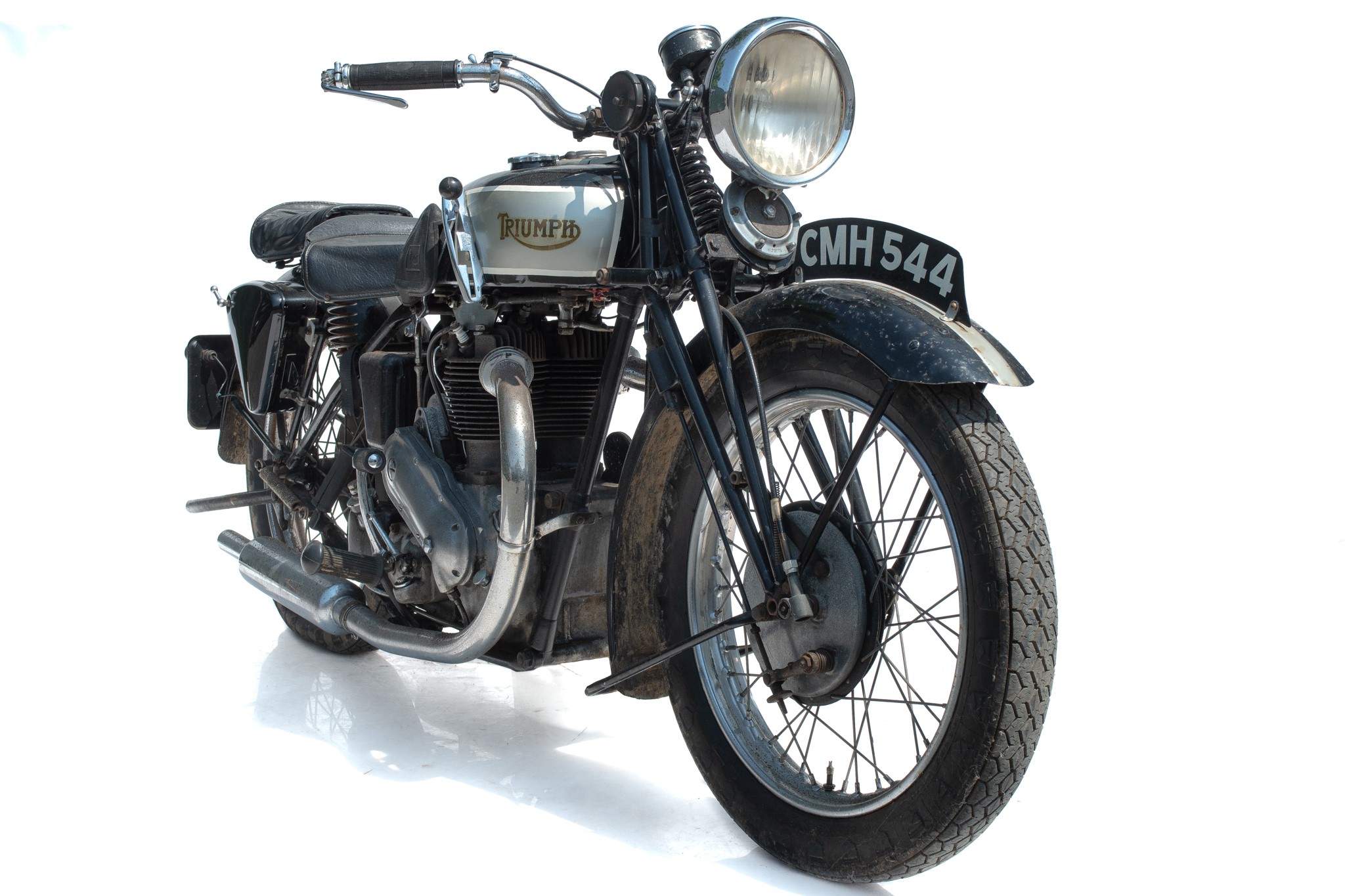 Lot 408 - A 1935 Triumph 6/1 650cc motorcycle.