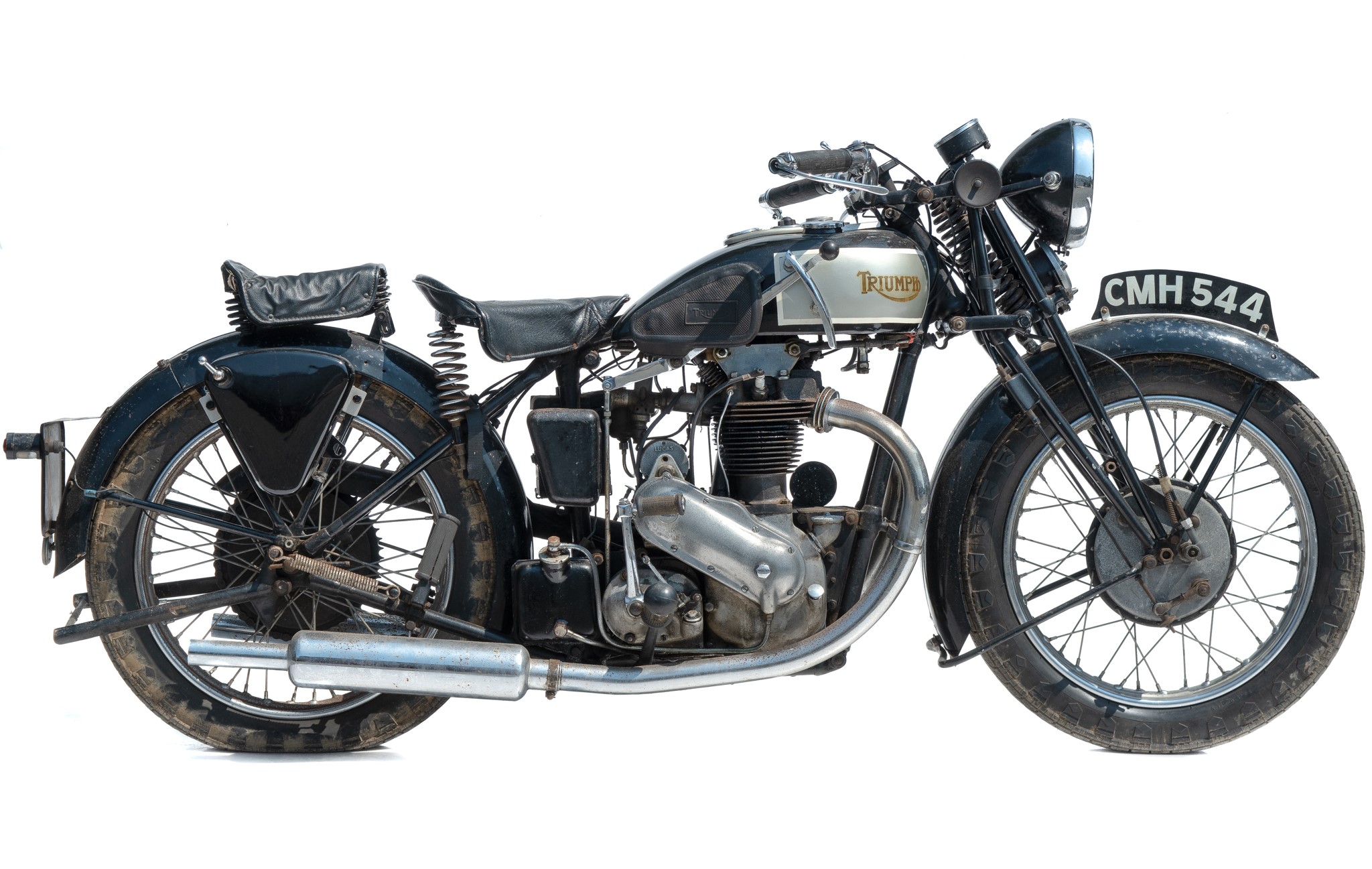Lot 408 - A 1935 Triumph 6/1 650cc motorcycle.