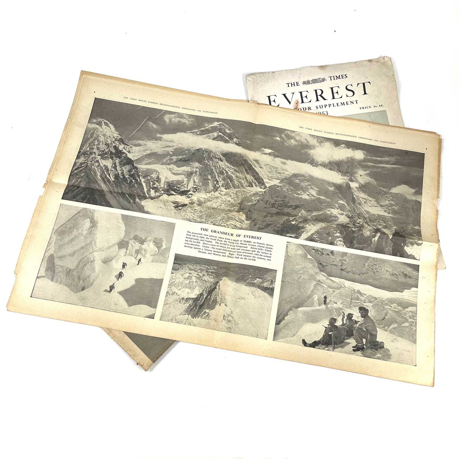 Lot 947 - 1953 Conquering of Mount Everest paper