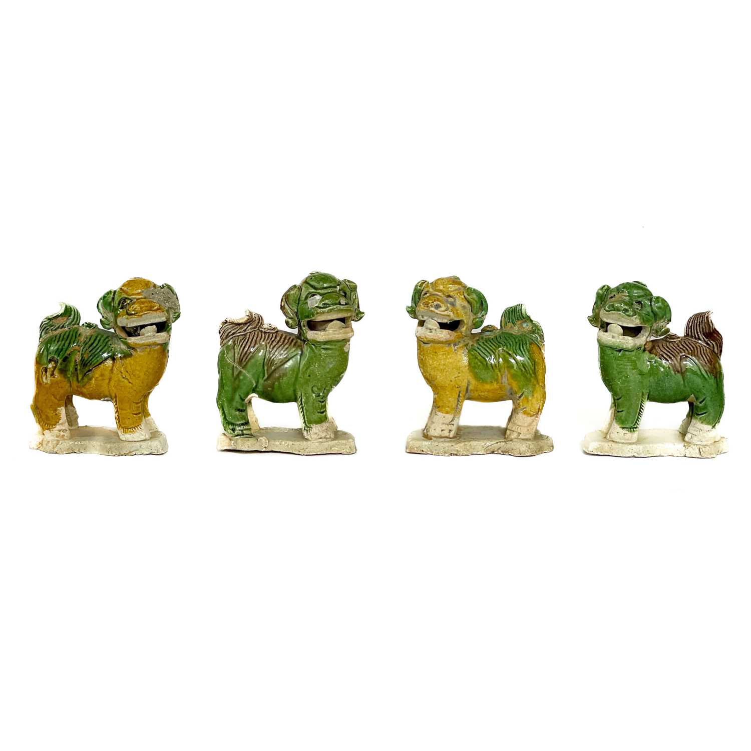 Lot 62 - Four Chinese biscuit water-dropper models of