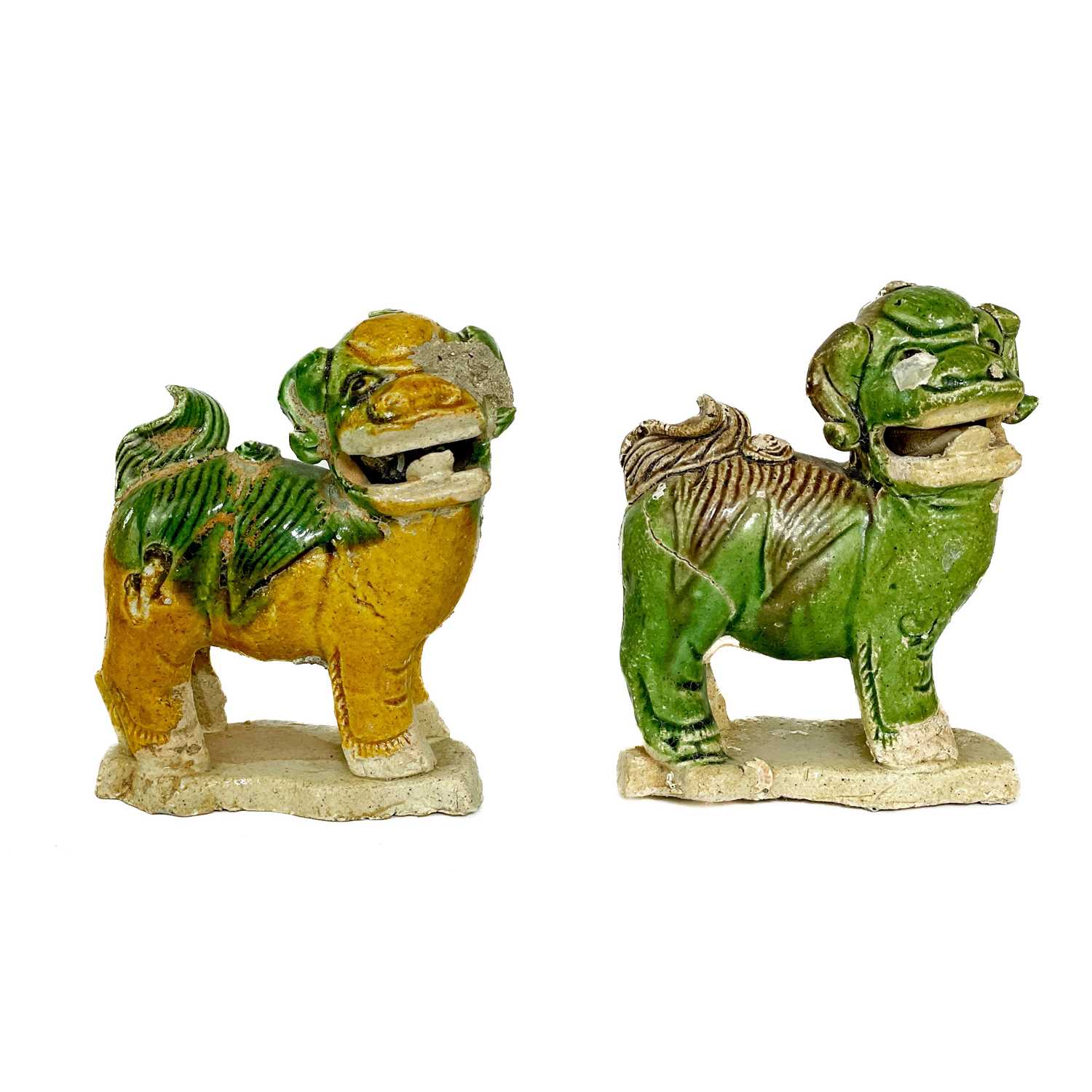 Lot 62 - Four Chinese biscuit water-dropper models of