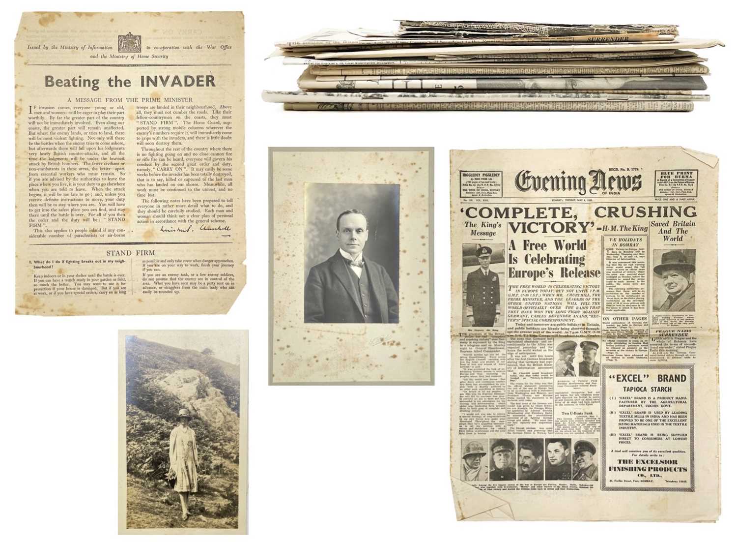 Lot 965 - Historic Newspapers and other ephemera
