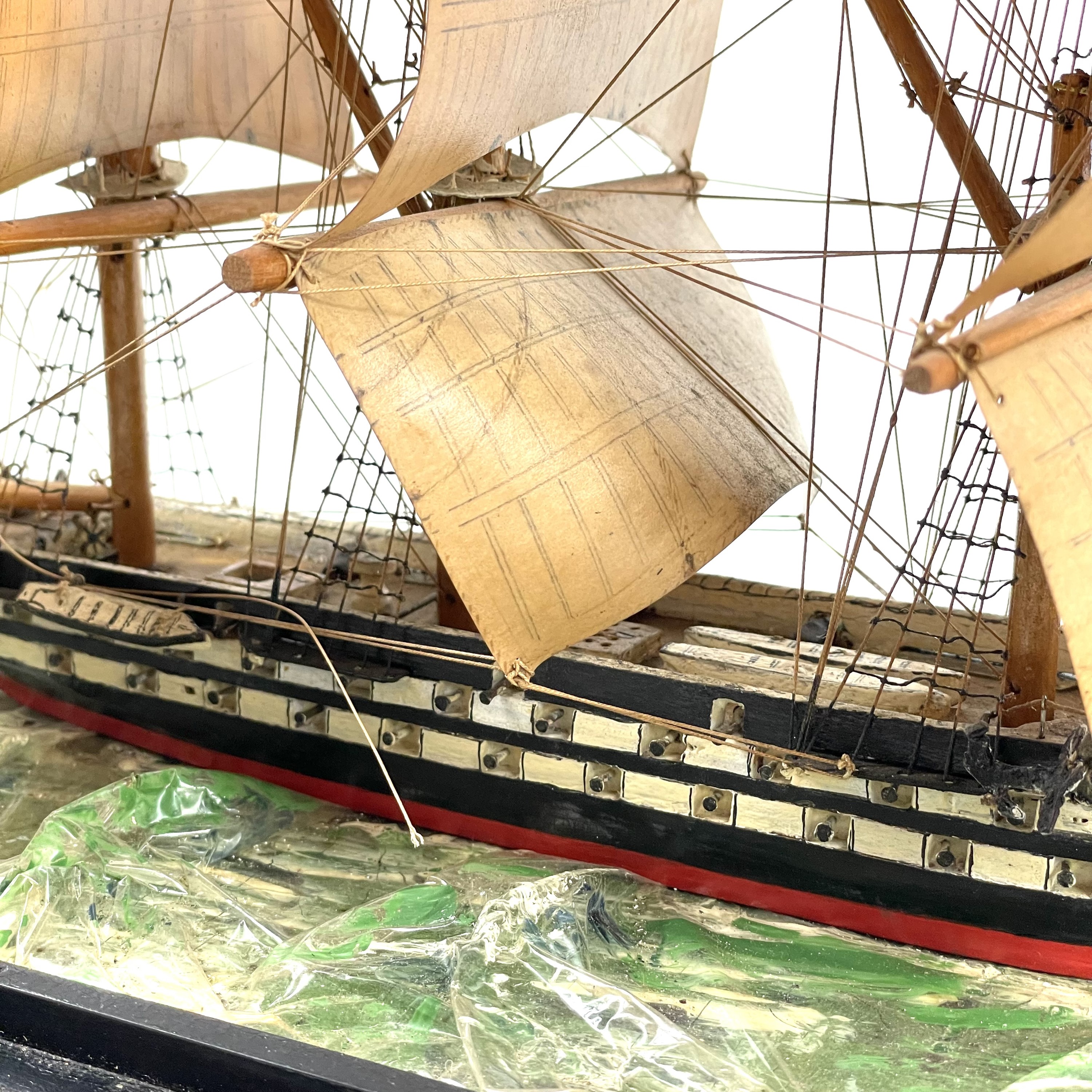 Lot 184 - A scratch built model of the H.M.S Rodney.