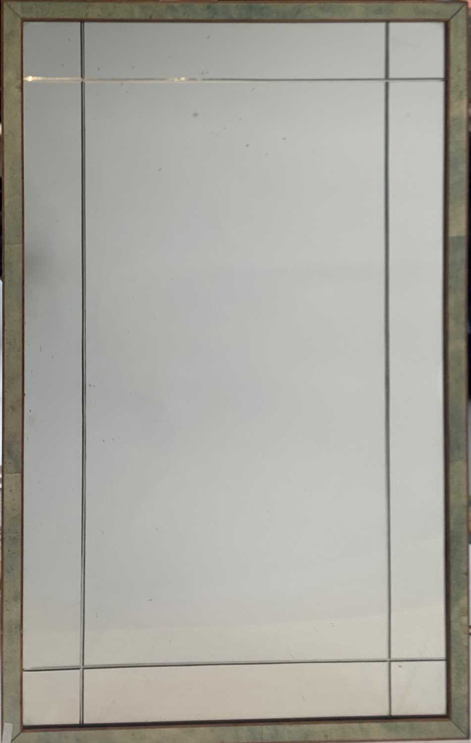 Lot 3353 - A mid 20th century shagreen framed mirror,