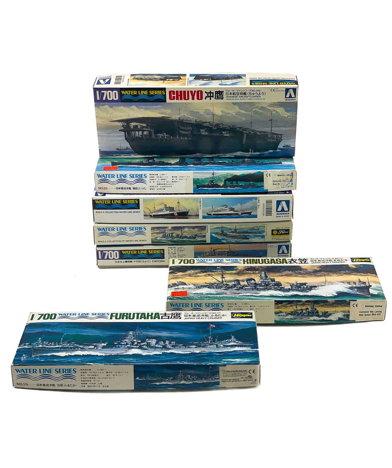 Lot 840 - Boxed un-made model kits Waterline series