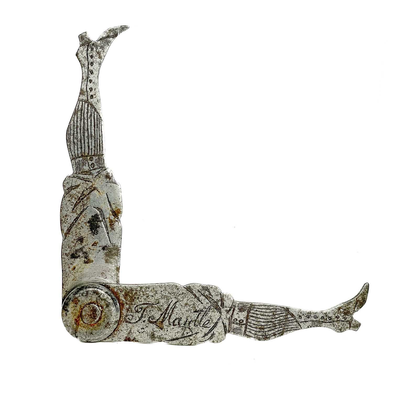 Lot 106 - A pair of French late 19th century steel