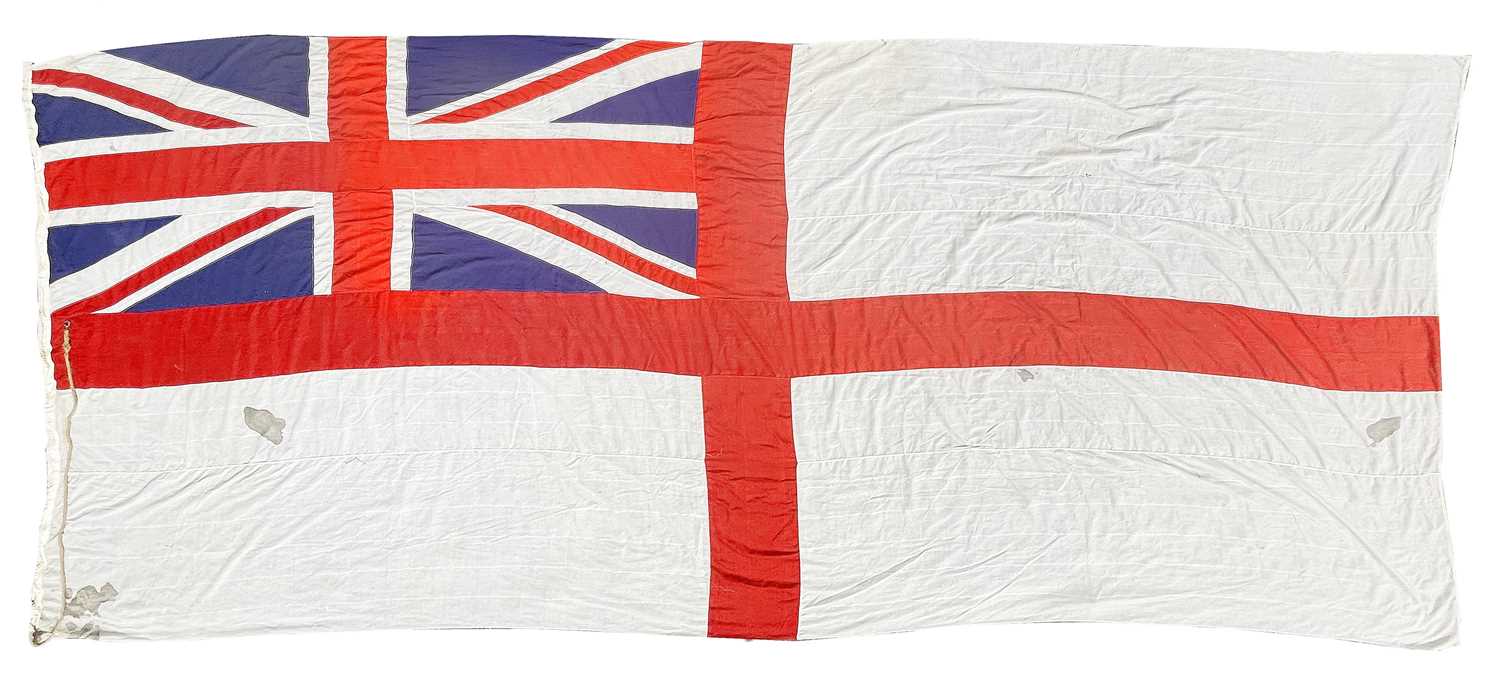 Lot 215 - A huge 20th-century British White Ensign