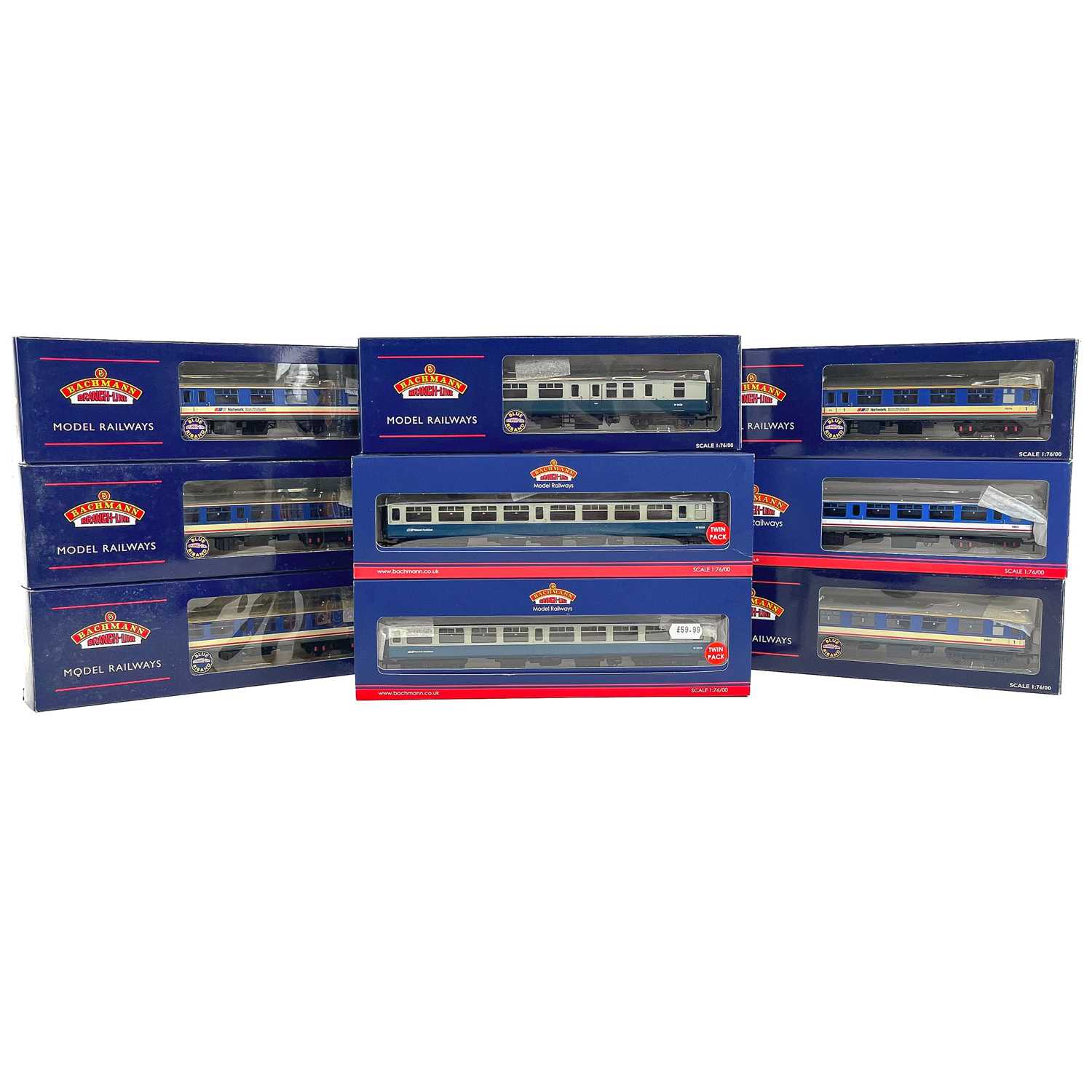 Lot 623 - Bachmann "00" BR Mark 2 blue & grey Network