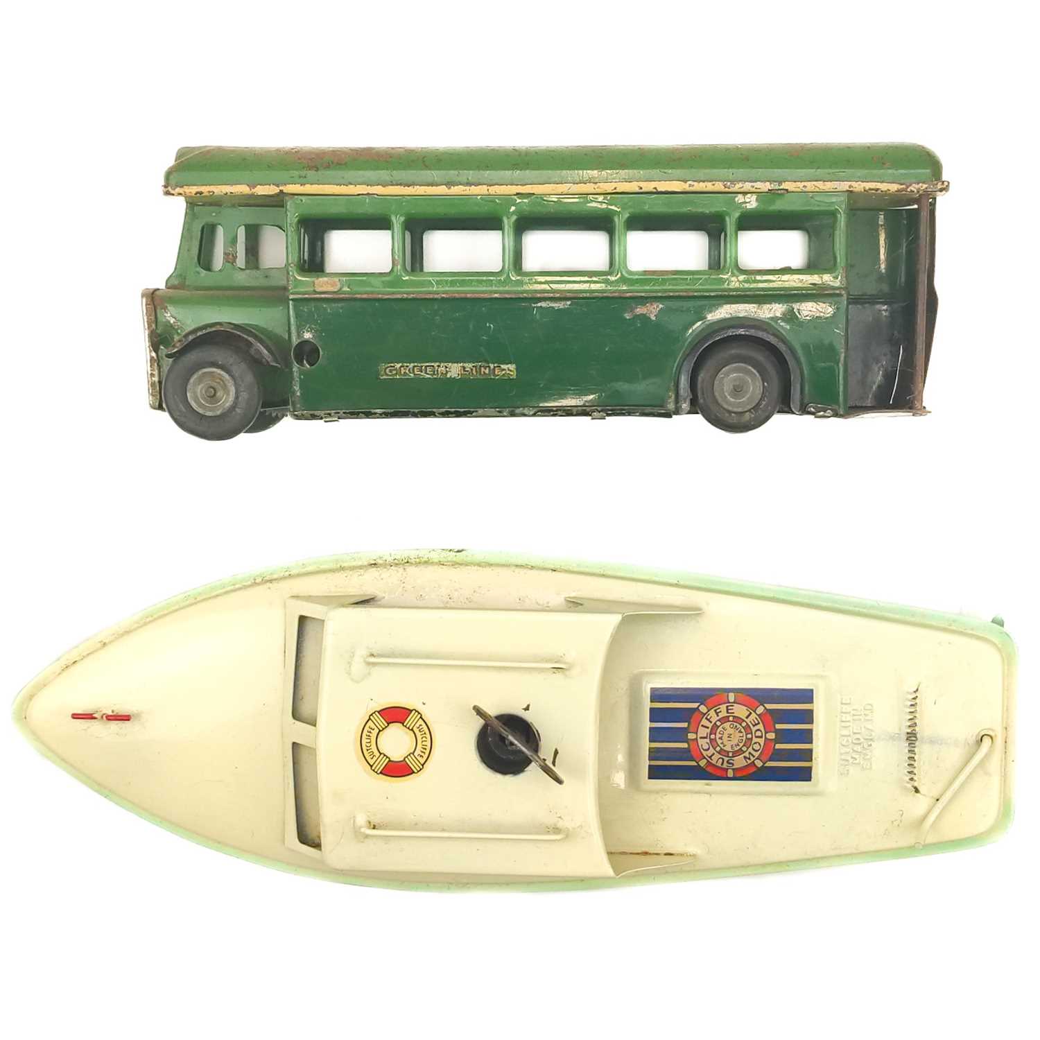 Lot 885 - Tri-ang Greenline Bus and Sutcliffe Sprite