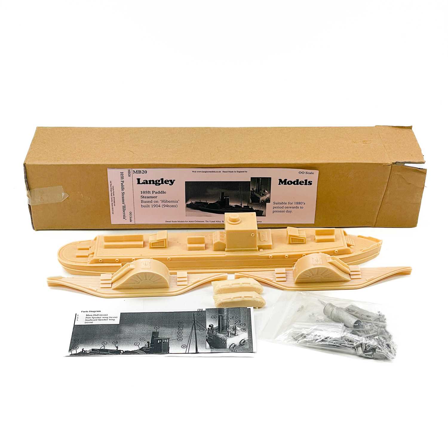 Lot 843 - Langley Models 105ft Paddle Steamer "00"