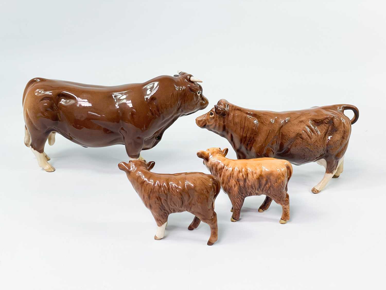 Lot 236 - Beswick pottery Limousin cattle.