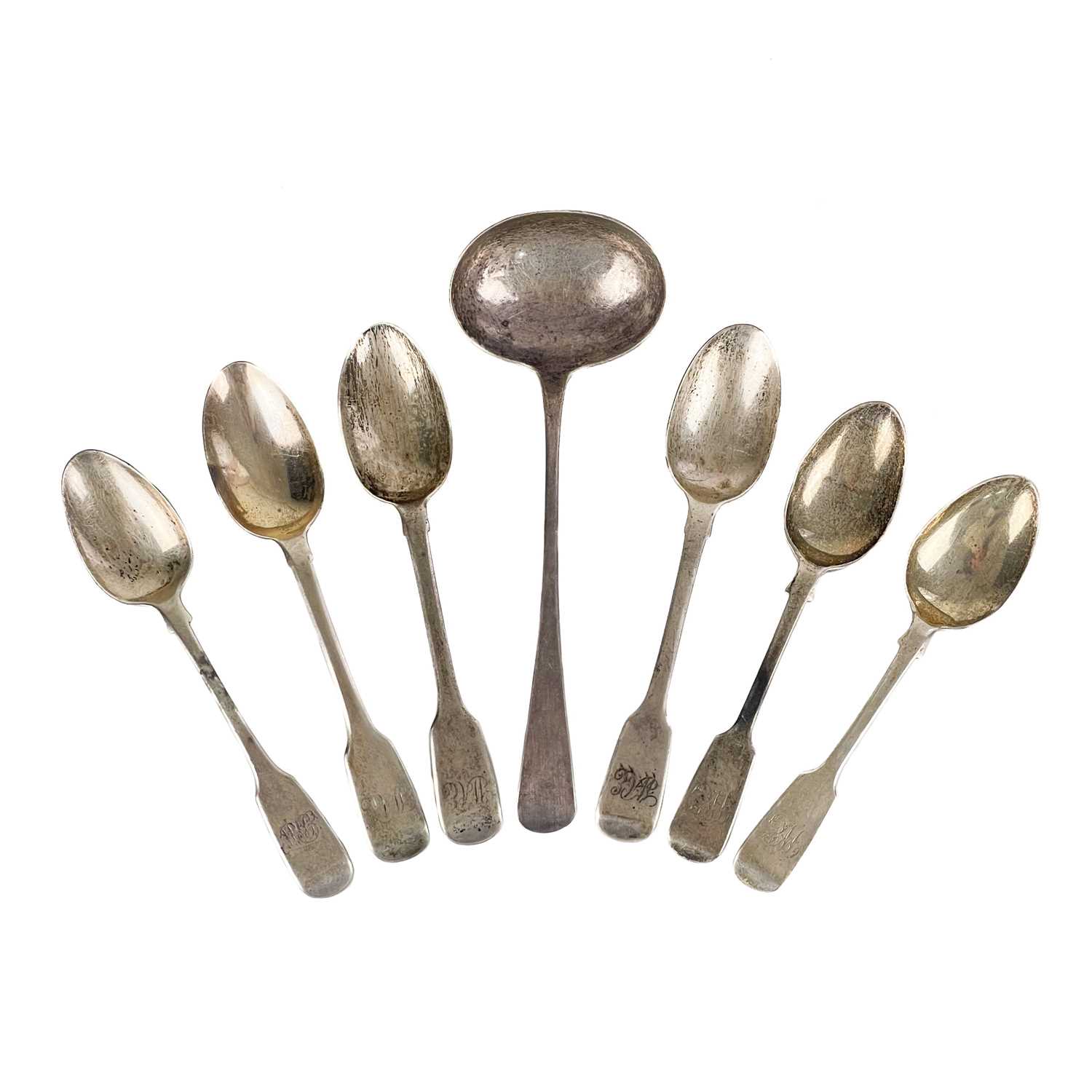 Lot 187 - A George III provincial silver sauce ladle