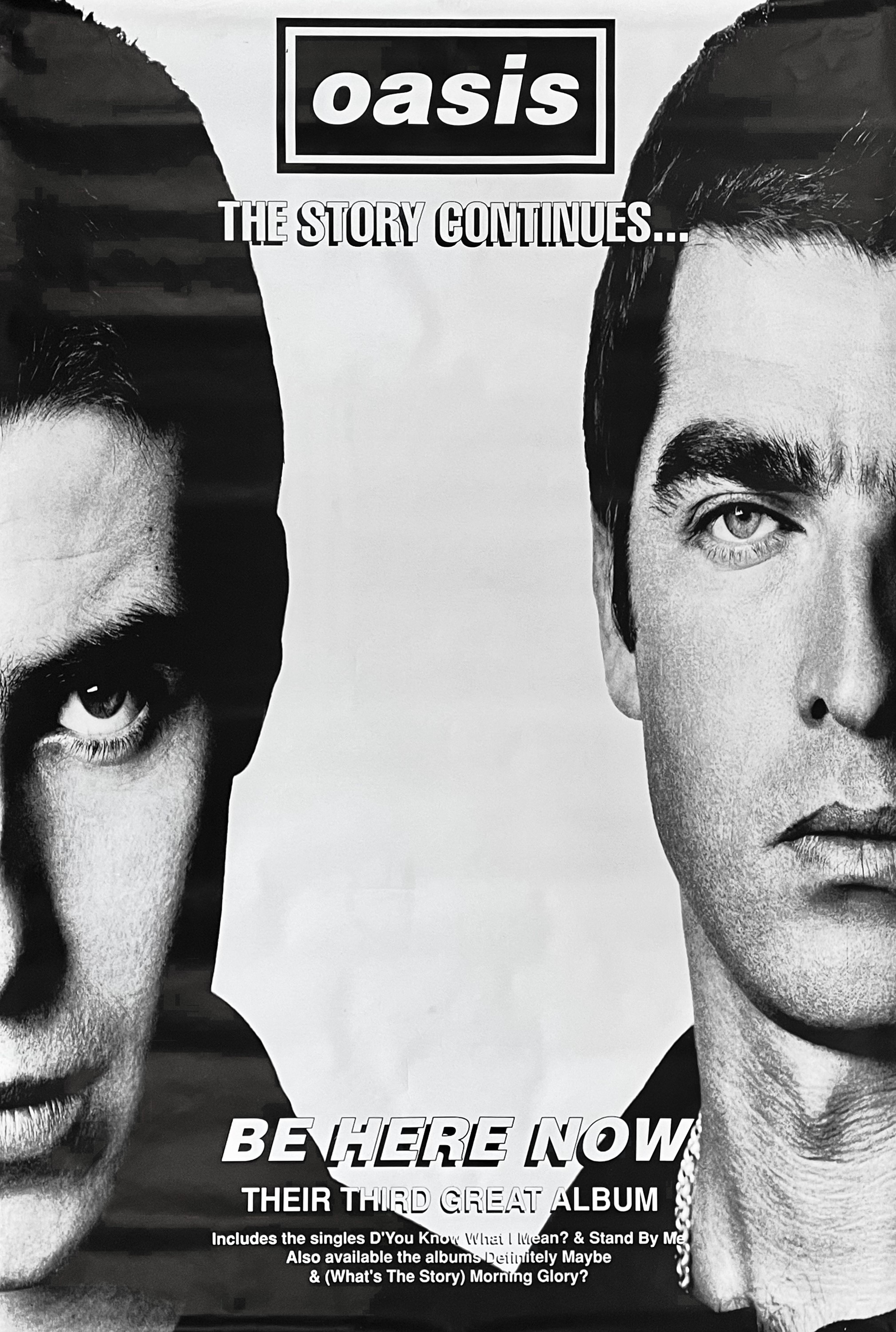 Lot 129 - Oasis billboard promo poster and one other.