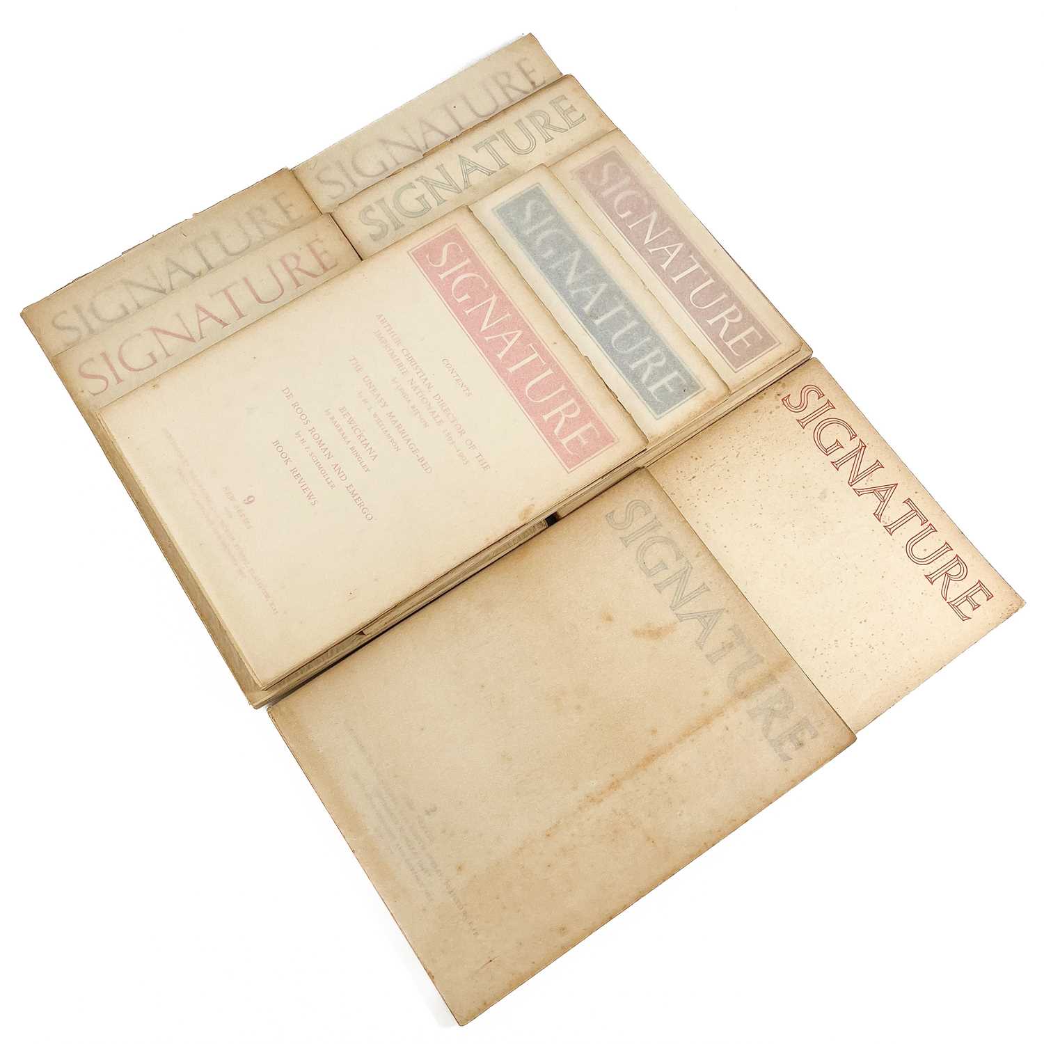 Lot 331 - Signature Magazine (New Series) No. 1-9
