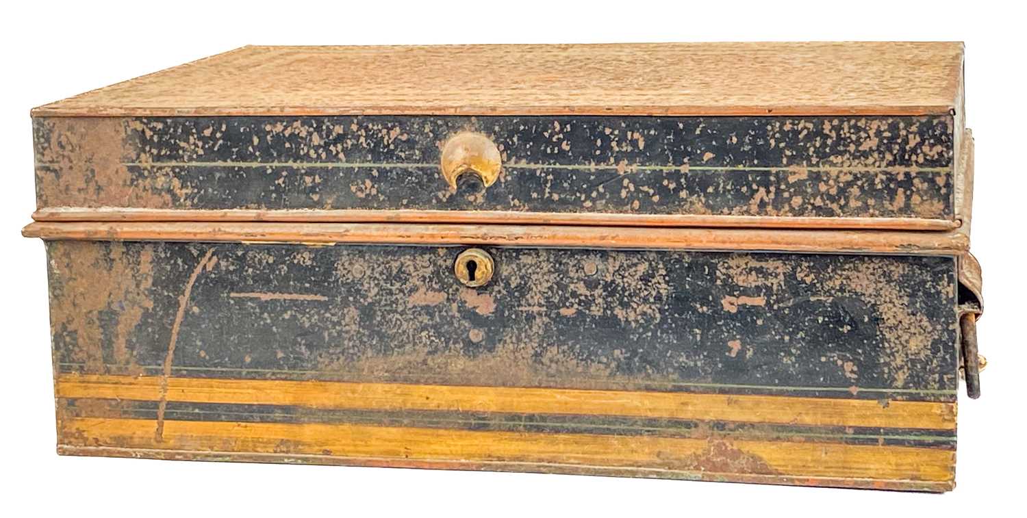 Lot 147 - An Indian steel cash box, early 20th century.