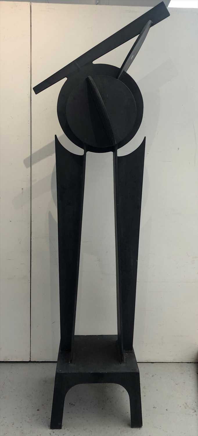 Lot 443 - Peter WARD (b.1936) Abstract Black painted