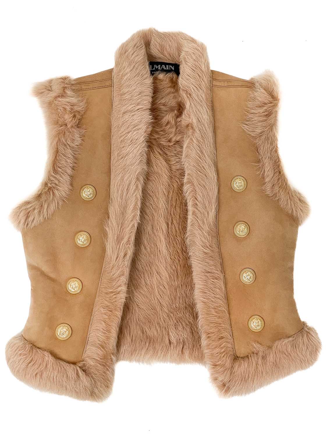 Lot 481 - A Balmain Paris Shearling lambskin fur lined