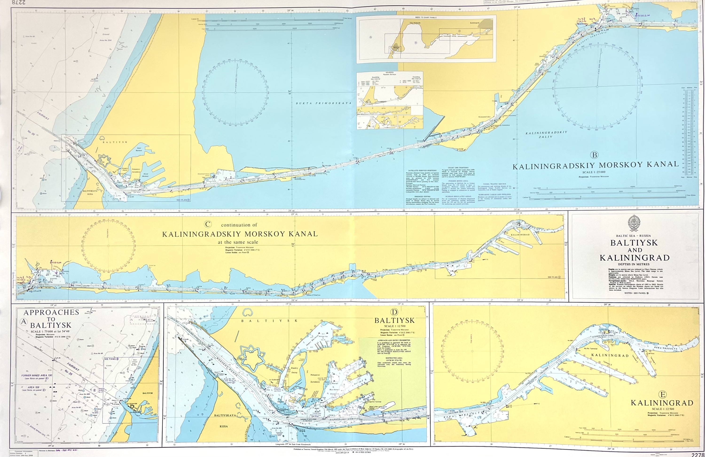 Lot 625 - OVERSEAS ADMIRALTY SEA CHARTS