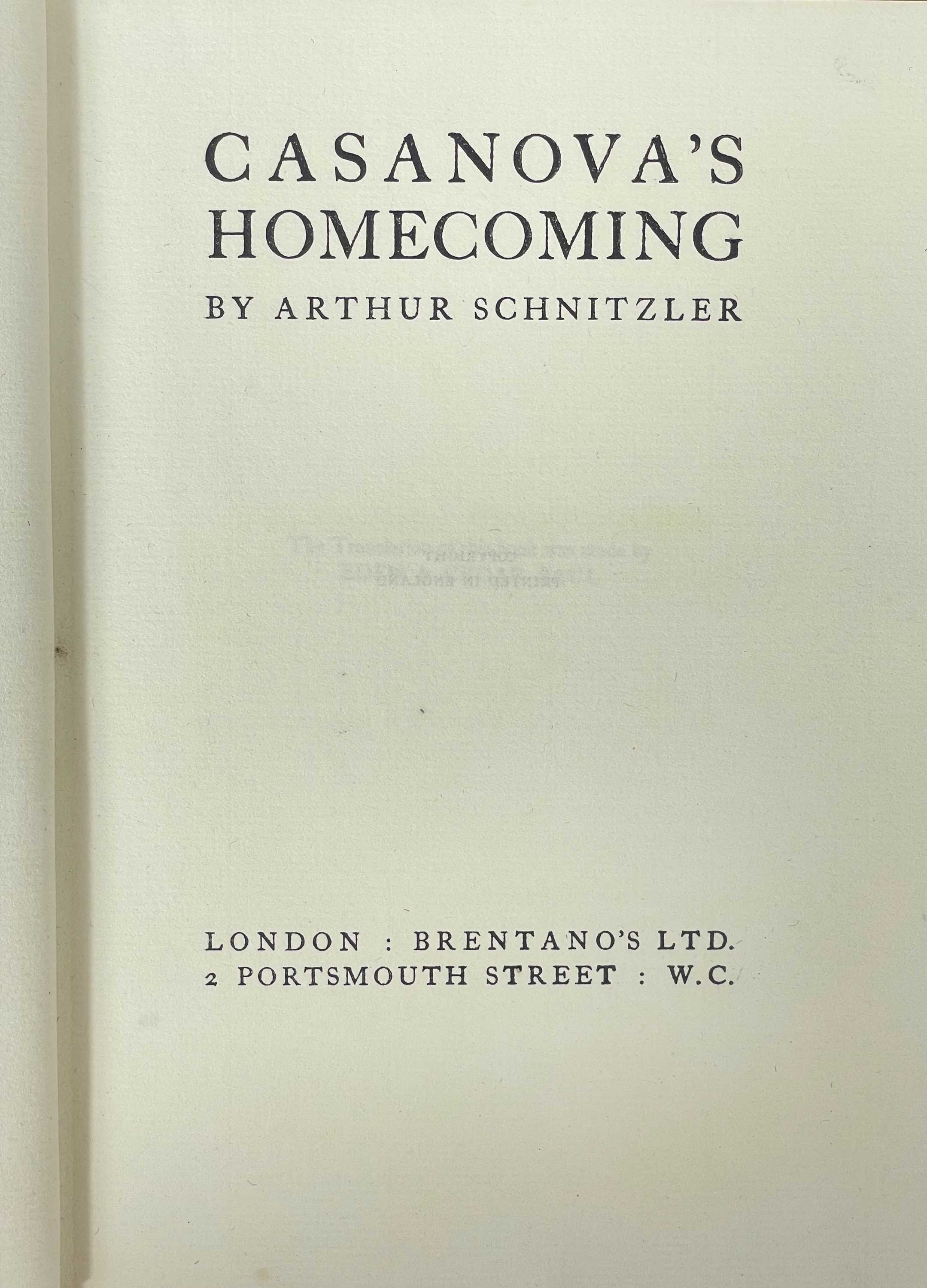 Lot 301 - Arthur Schnitzler