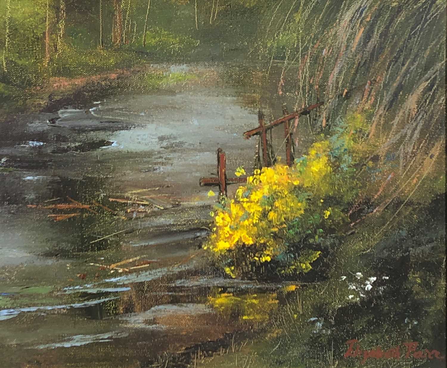 Lot 572 - Elizabeth PARR (British, 20th Century) Lake