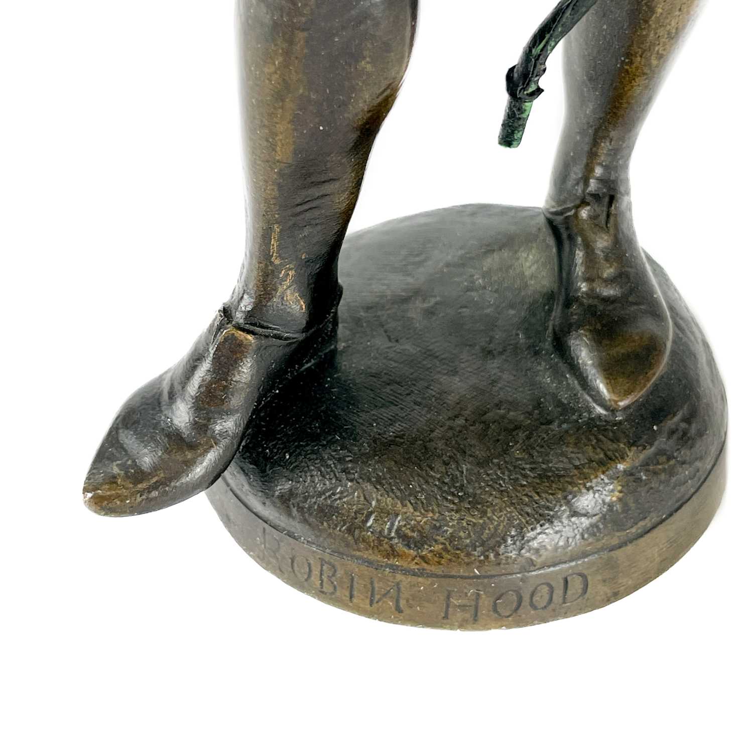 Lot 20 - A bronze Robin Hood figure.