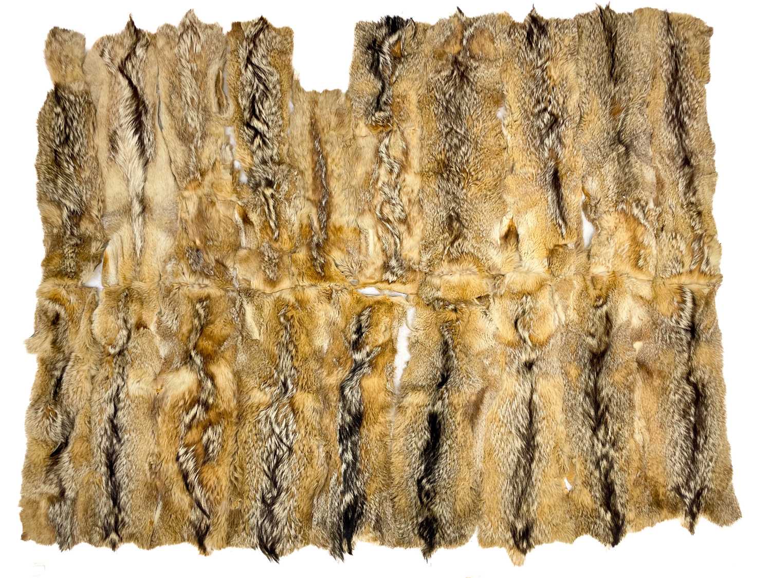 Lot 218 - An Argentine wolf tail skin rug.