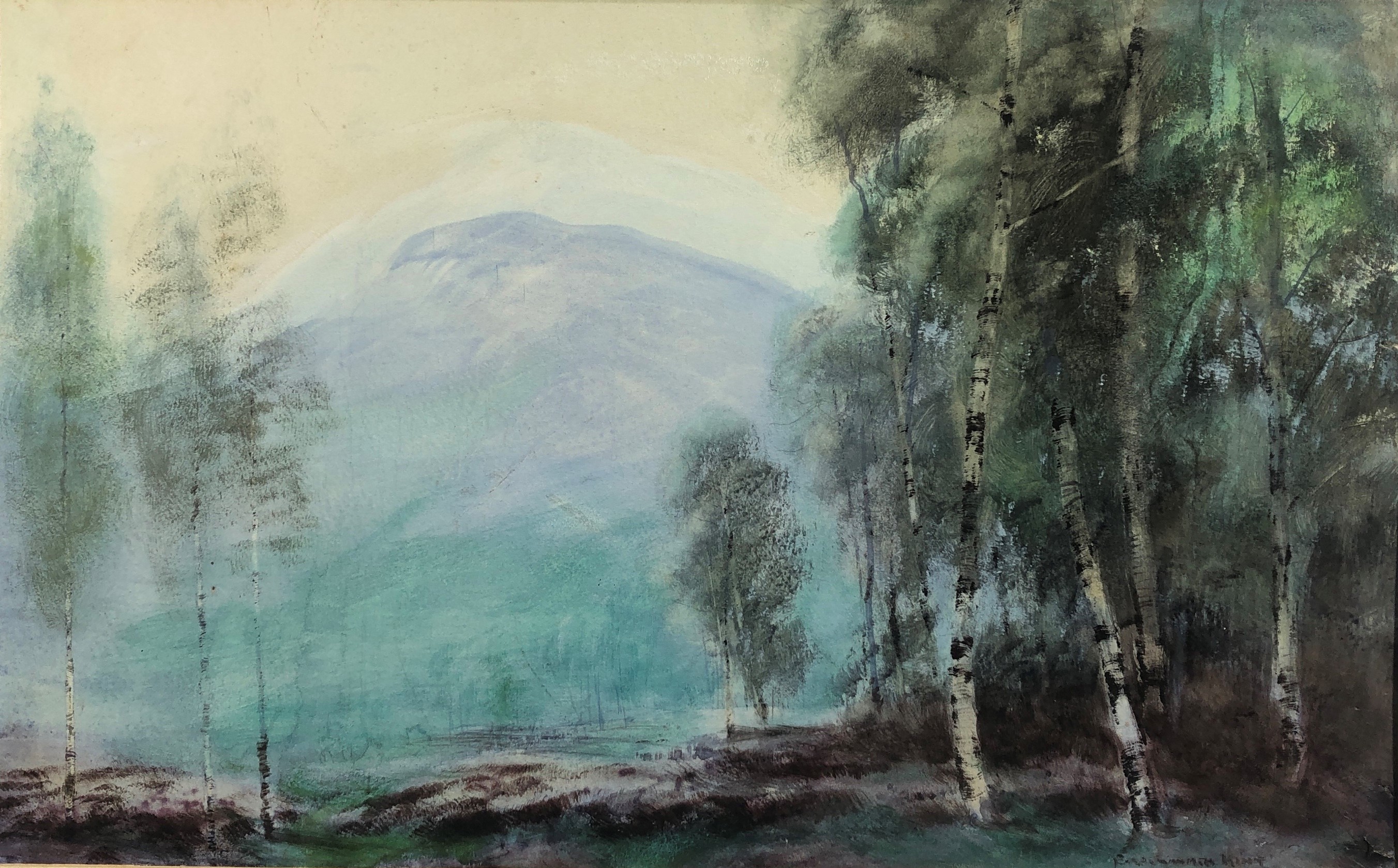 Lot 609 - Baragwanath KING (1864-1939) Birch Trees