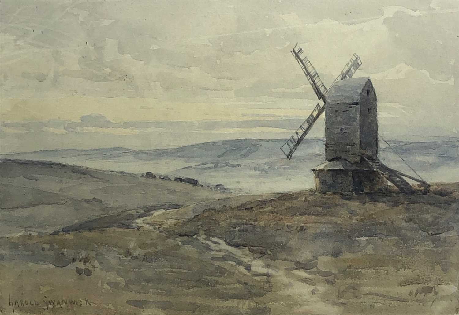 Lot 249 - Harold SWANWICK (1866-1929) Rising Mists