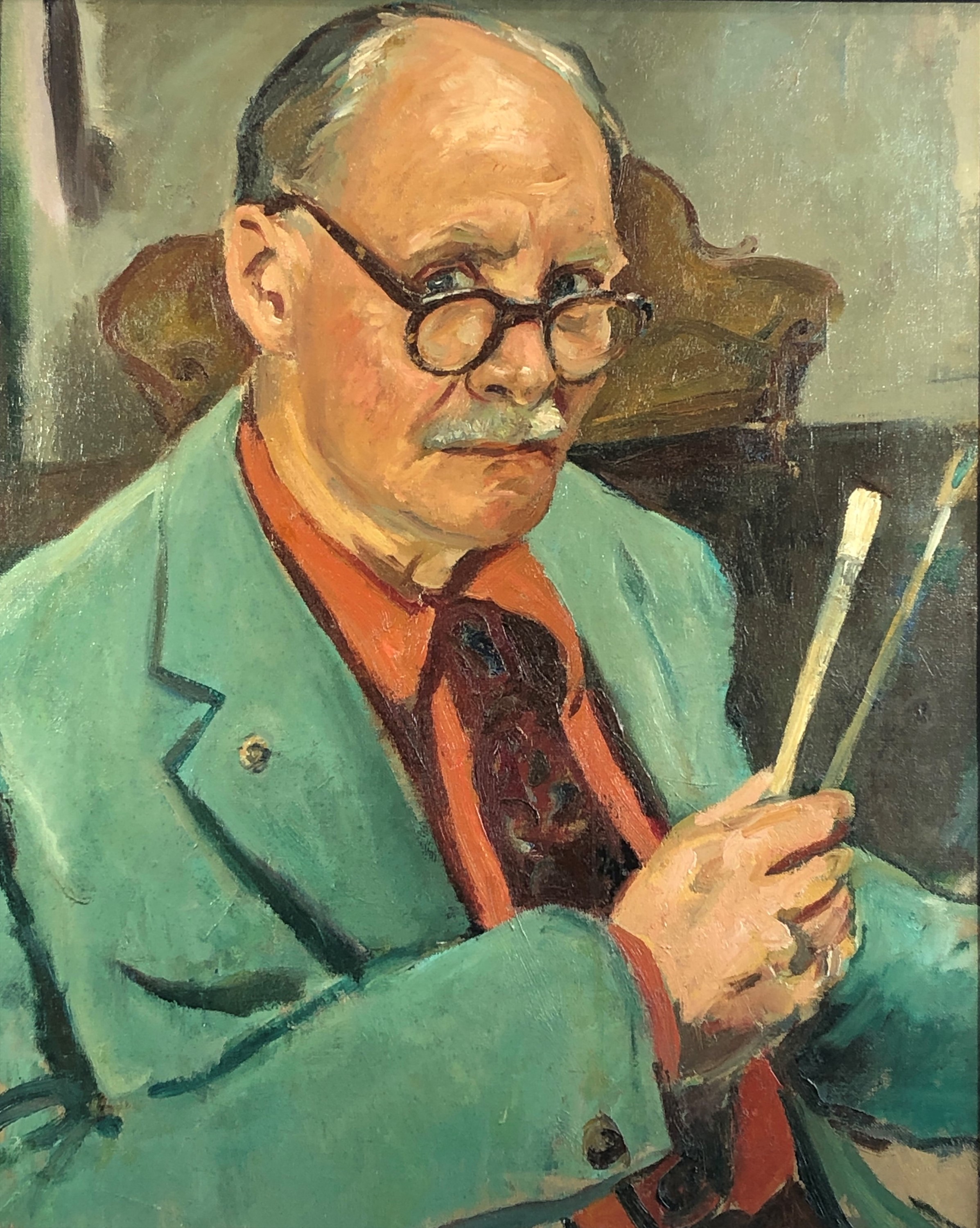 Lot 35 - Leonard John FULLER (1891-1973) Self Portrait