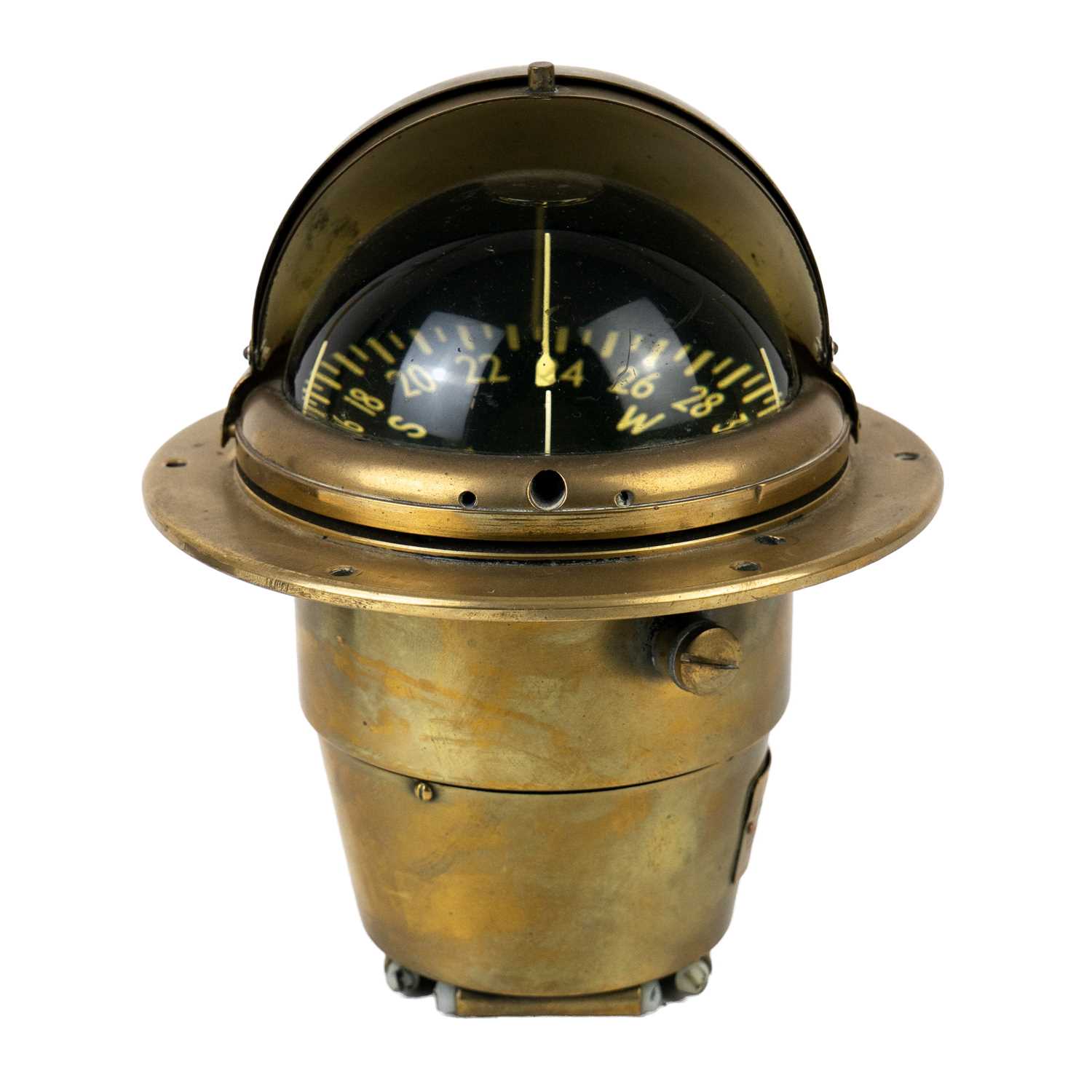 Lot 373 - A brass Sestrel Navigator Compass.