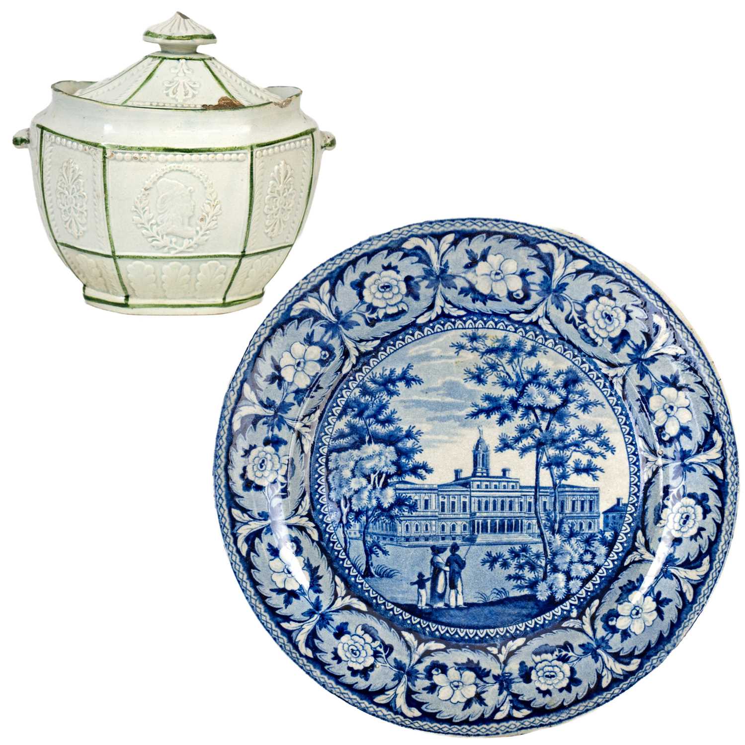 Lot 180 - American interest, a Staffordshire pearlware