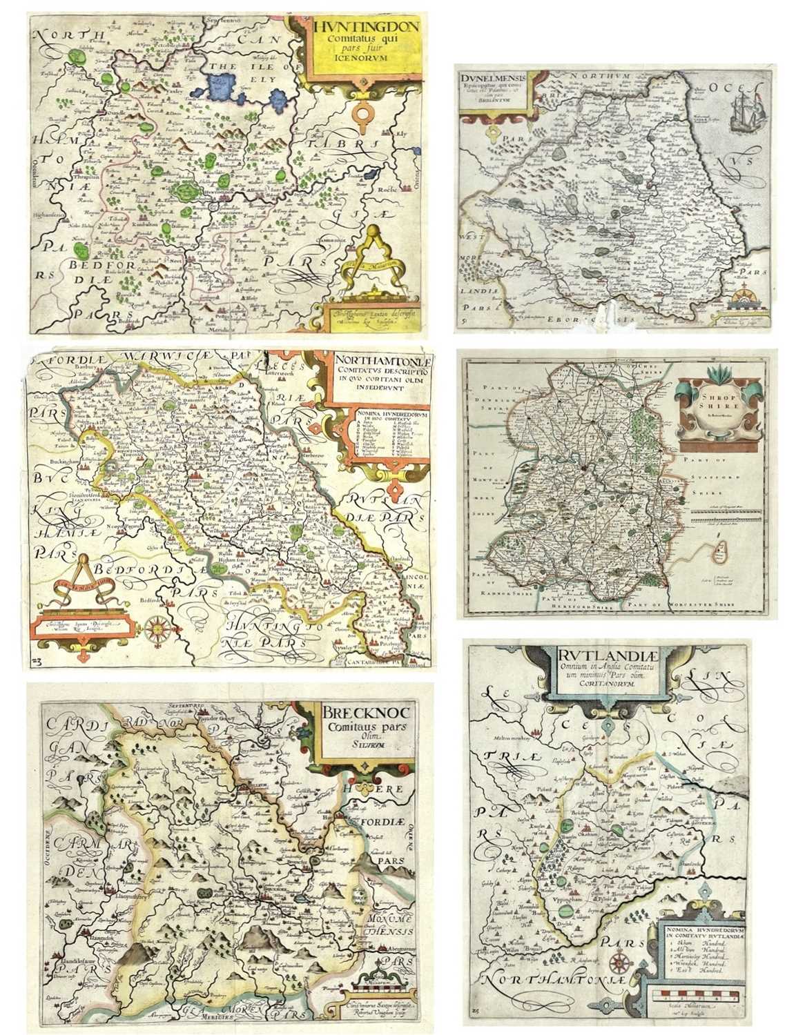 Lot 237 - Six Maps including examples by Robert Morden