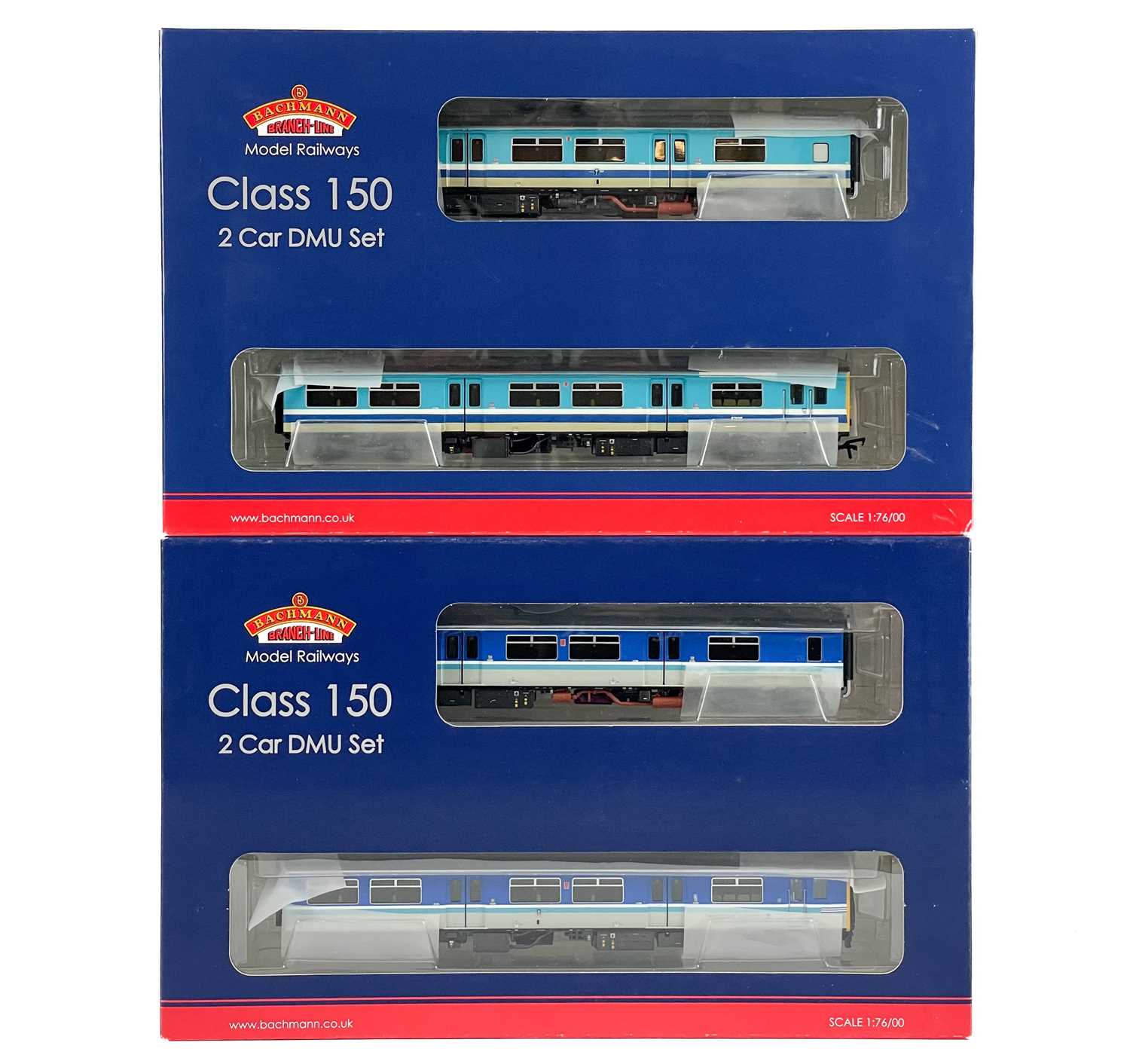 Lot 538 - Bachmann "OO" class 150 2 car DMU set (x2)