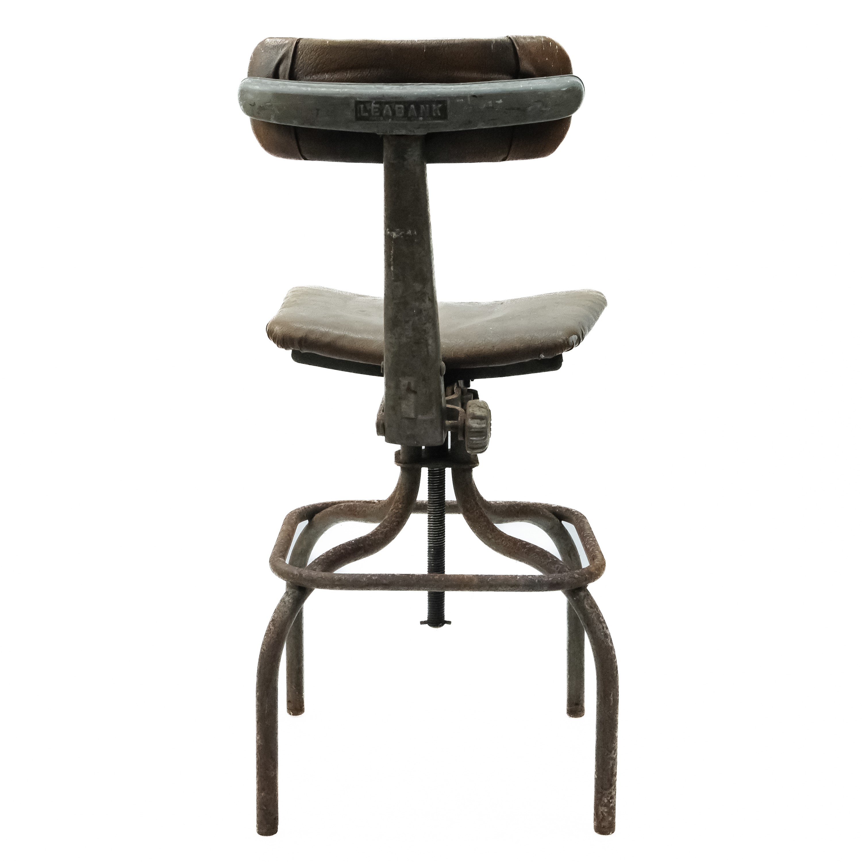 Lot 3 - A mid century machinist swivel chair by