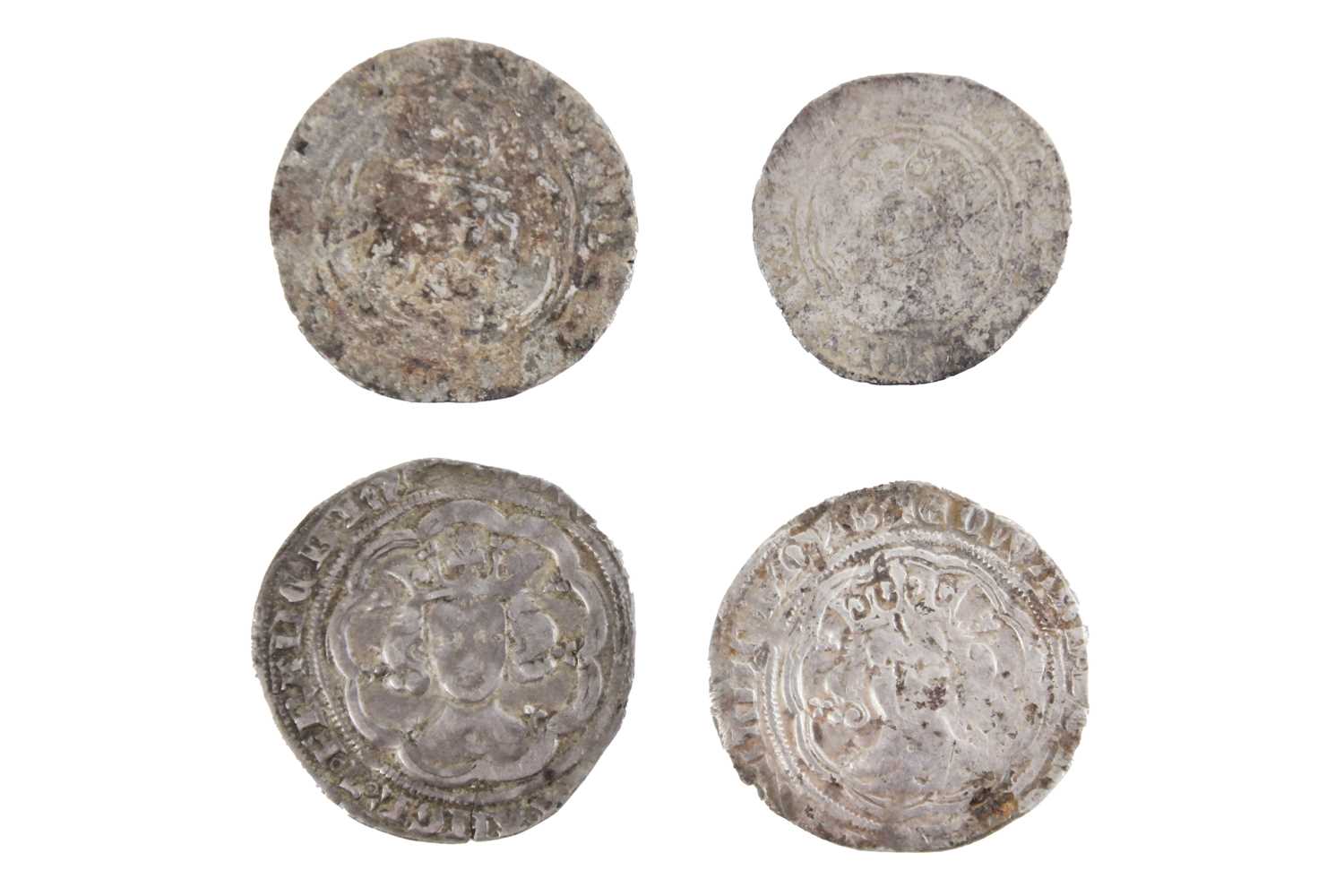 Lot 99 - Hammered silver groats and half groat Edward