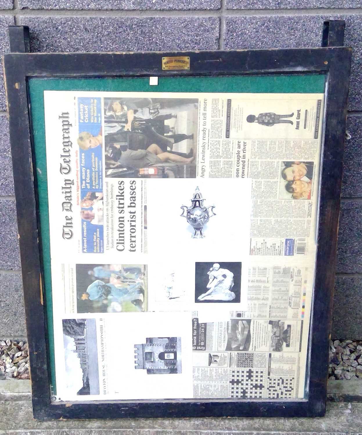 Lot 201 - A Hunter & Penrose Ltd, glass-fronted