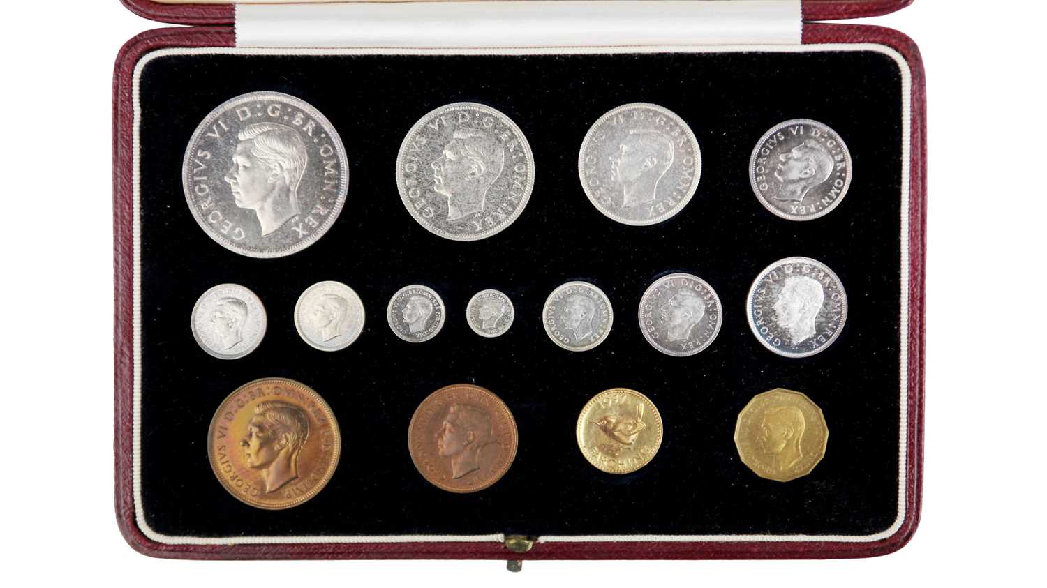 Lot 199 - Royal Mint 1937 cased proof coin set