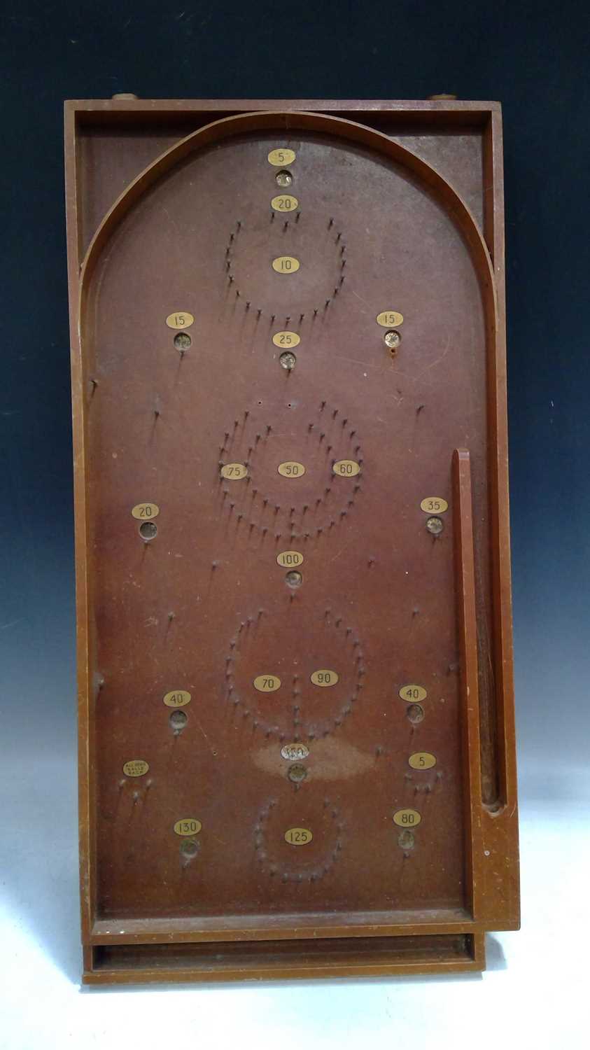 Lot 55 - A Vintage Bagatelle Board. Most of the pins