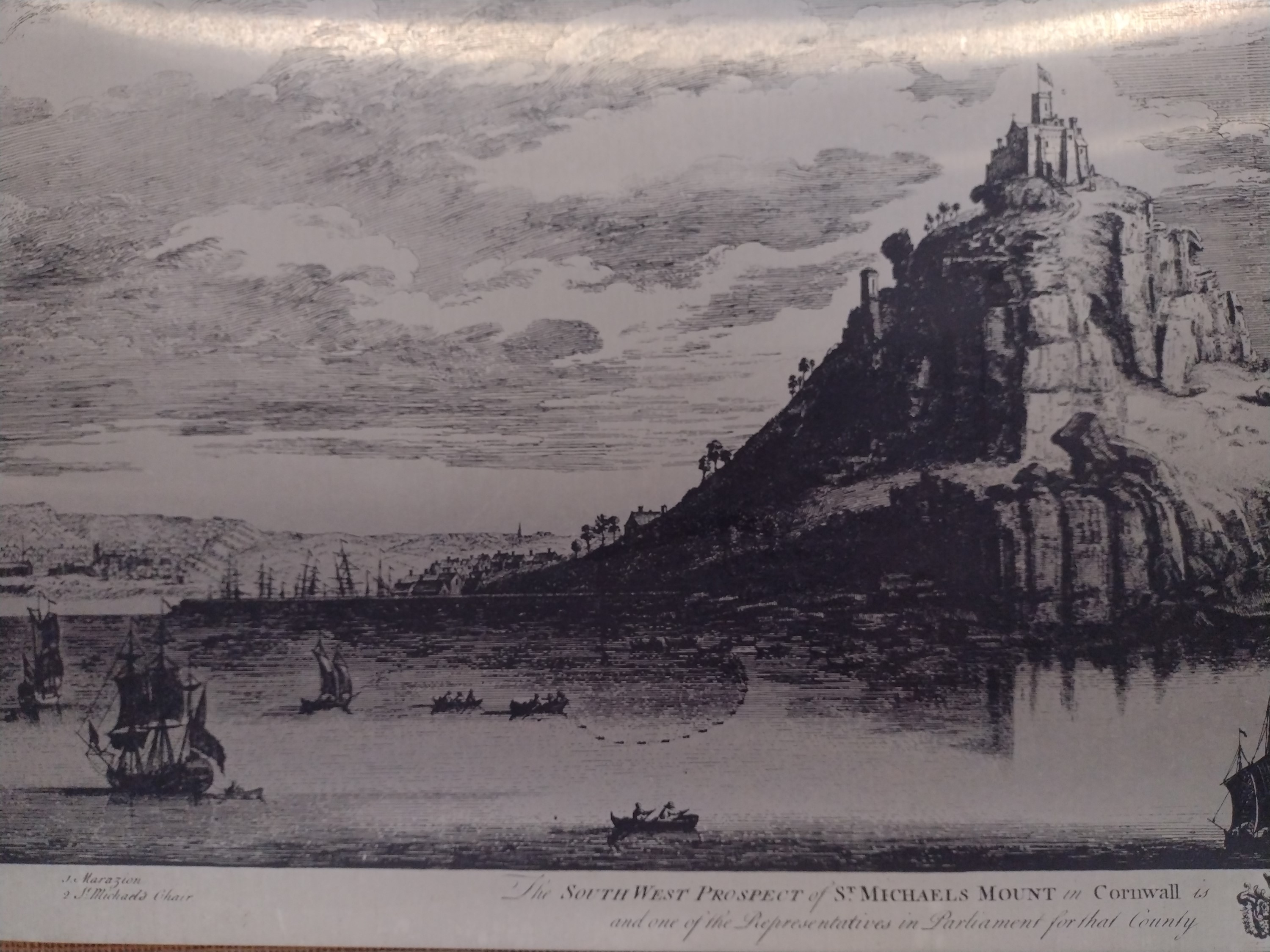 Lot 116 - A Wendron Forge steel etching of St
